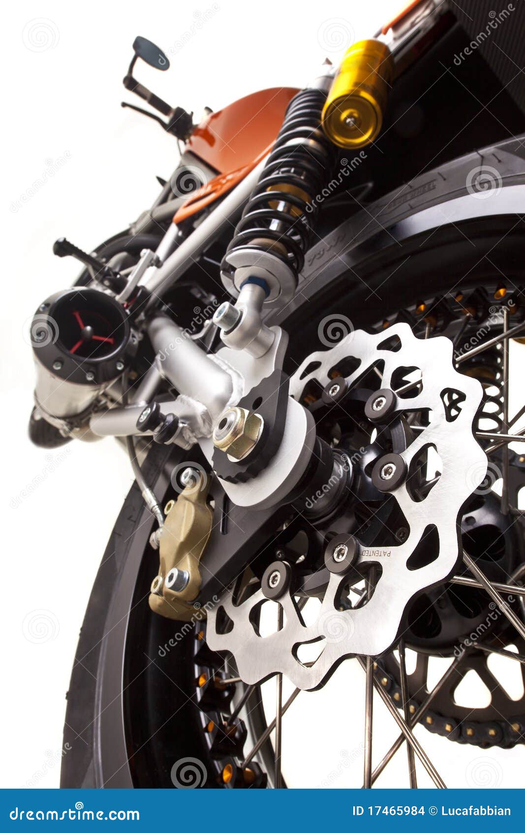 Motorcycle brake close up stock photo. Image of isolated - 17465984