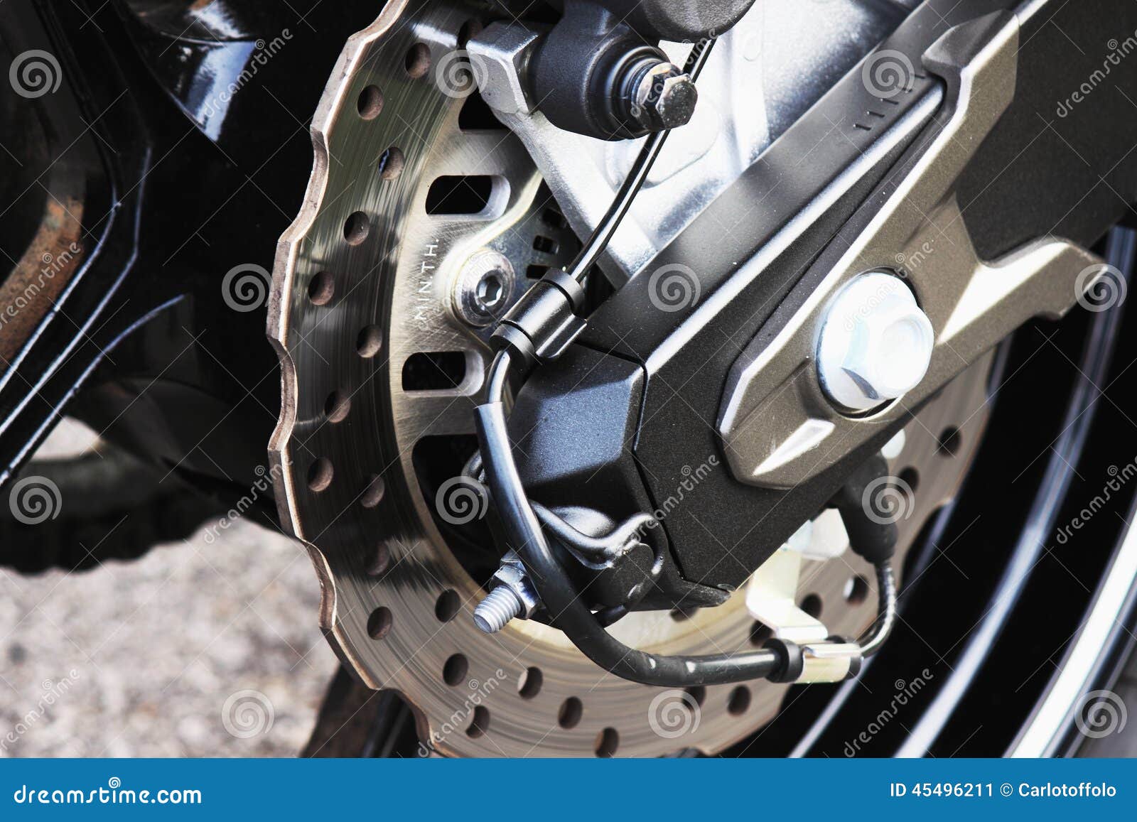 Motorcycle brake stock image. Image of disk, brake, close - 45496211