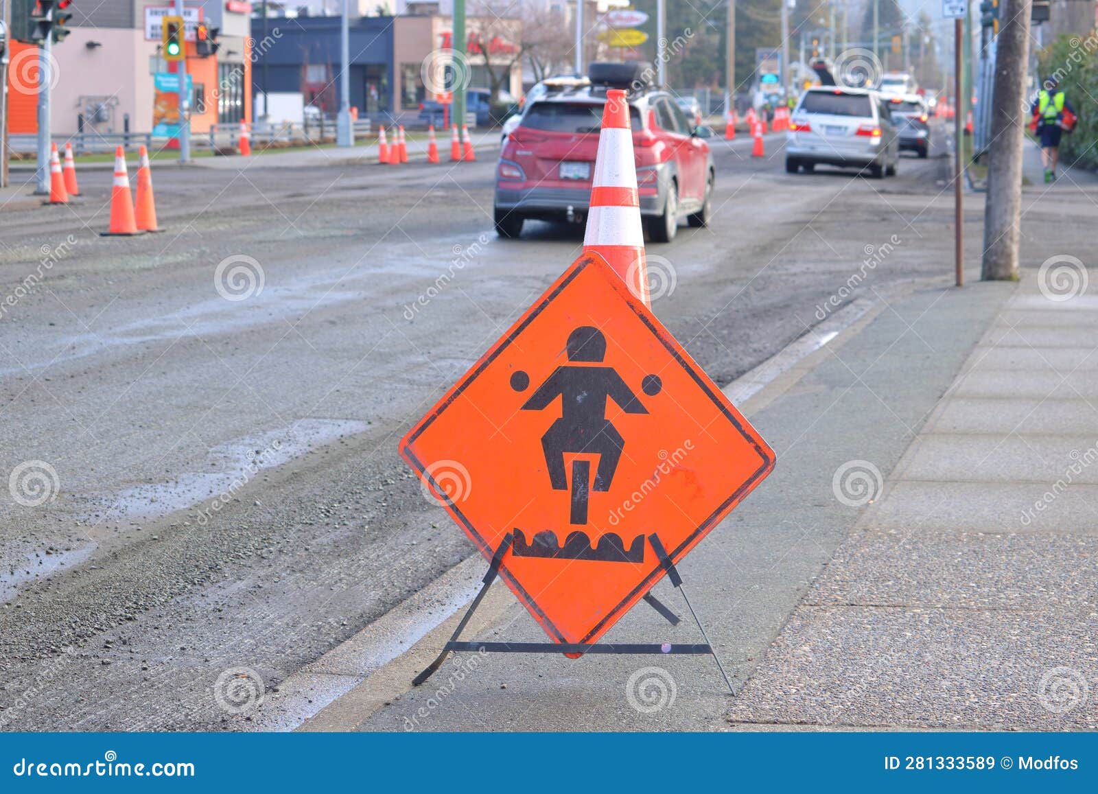 Motorcycle Bumpy Road Sign stock image. Image of lane - 281333589