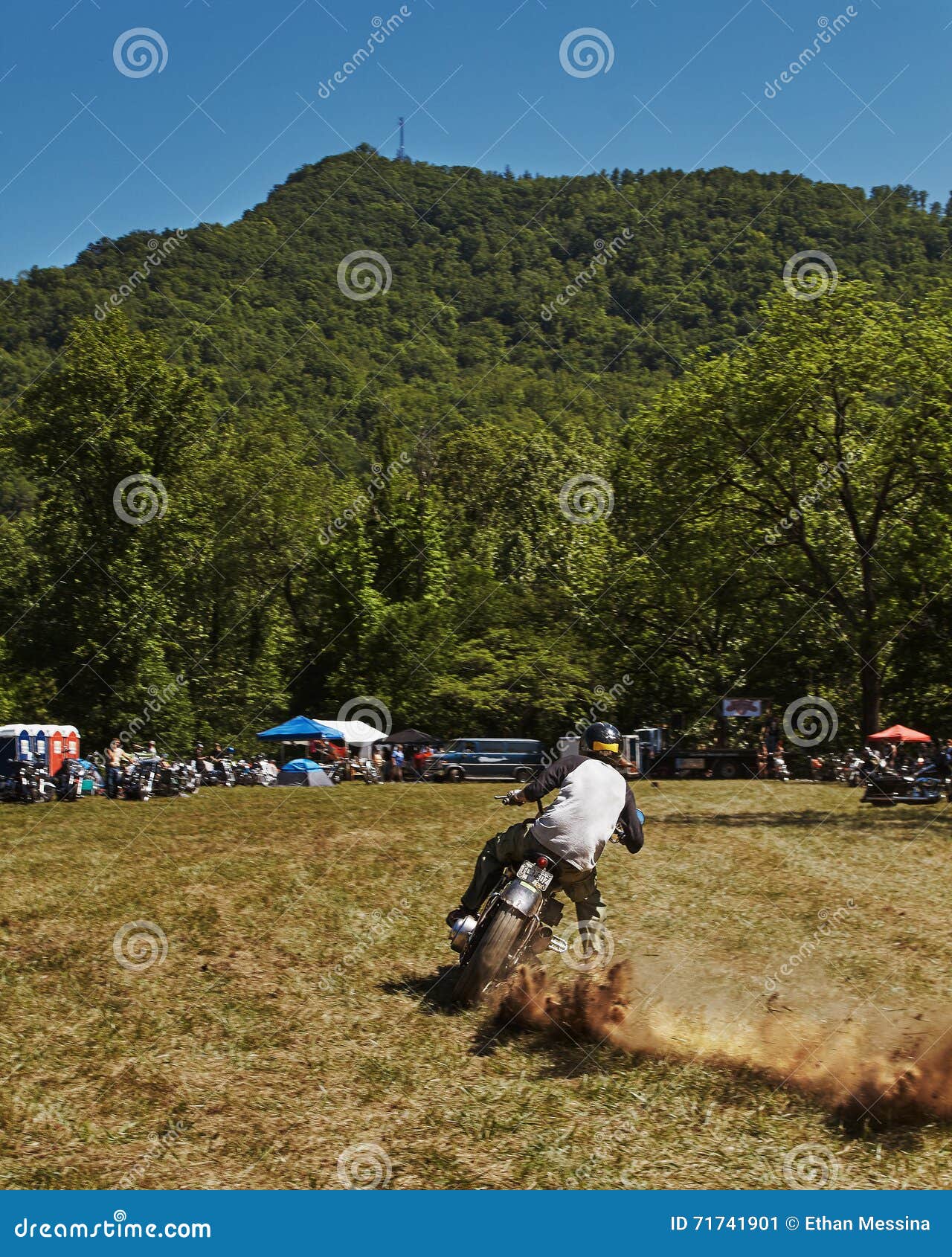Motorcycle Burnout stock image. Image of burnout, dirt - 71741901
