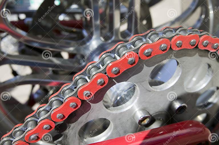 Motorcycle chain stock photo. Image of wheel, chopper, chain - 989734