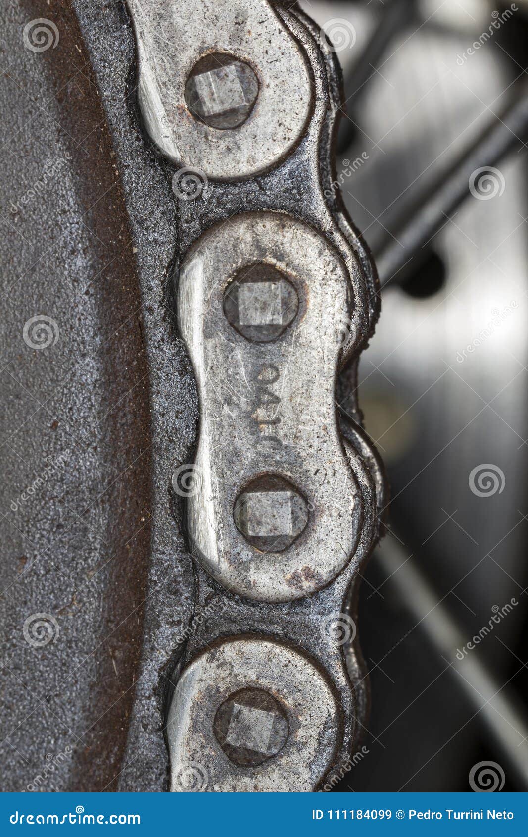 Motorcycle Chain in Detailed Image Stock Image - Image of hanging ...