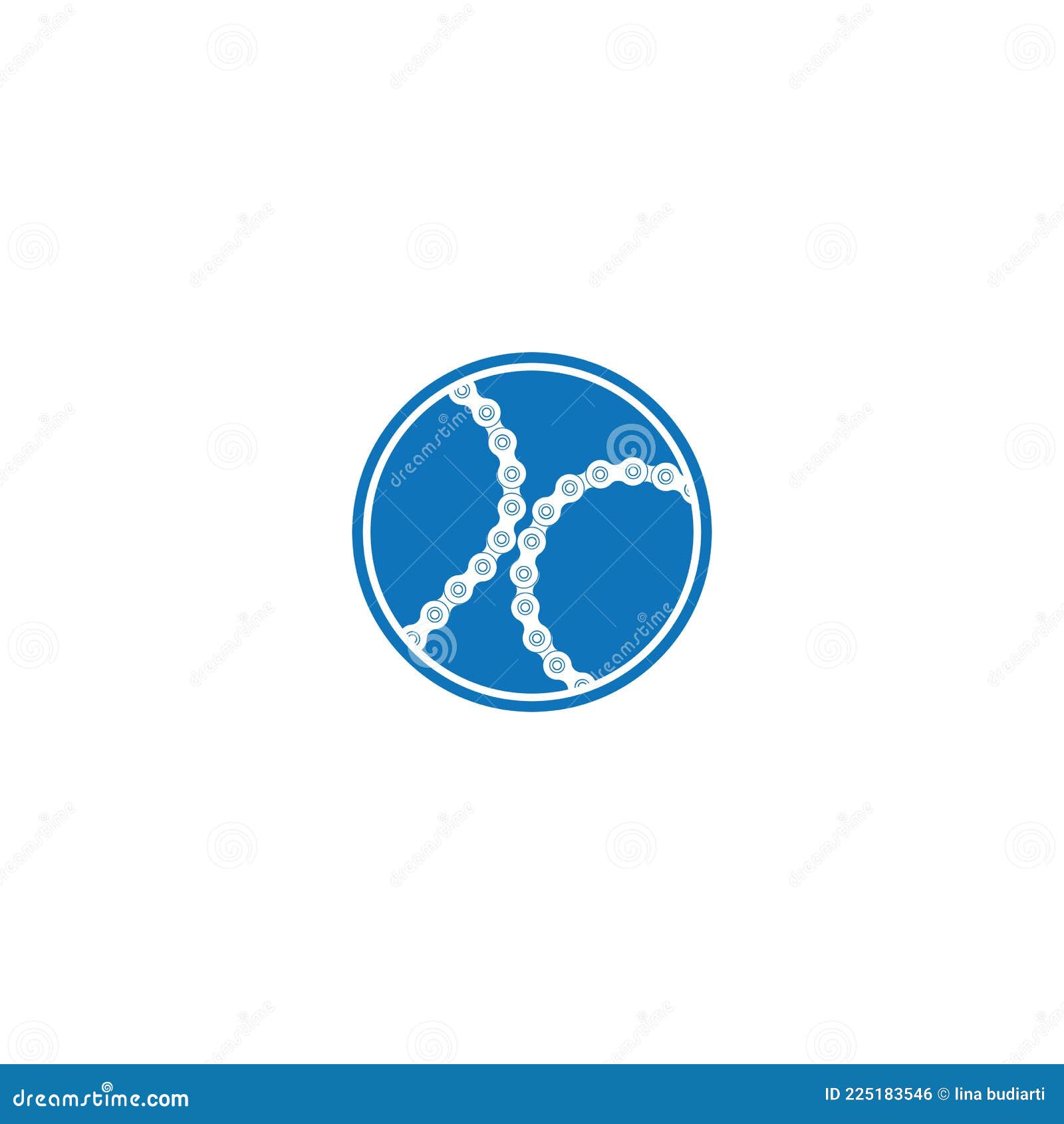 Motorcycle chain icon stock vector. Illustration of spare - 225183546