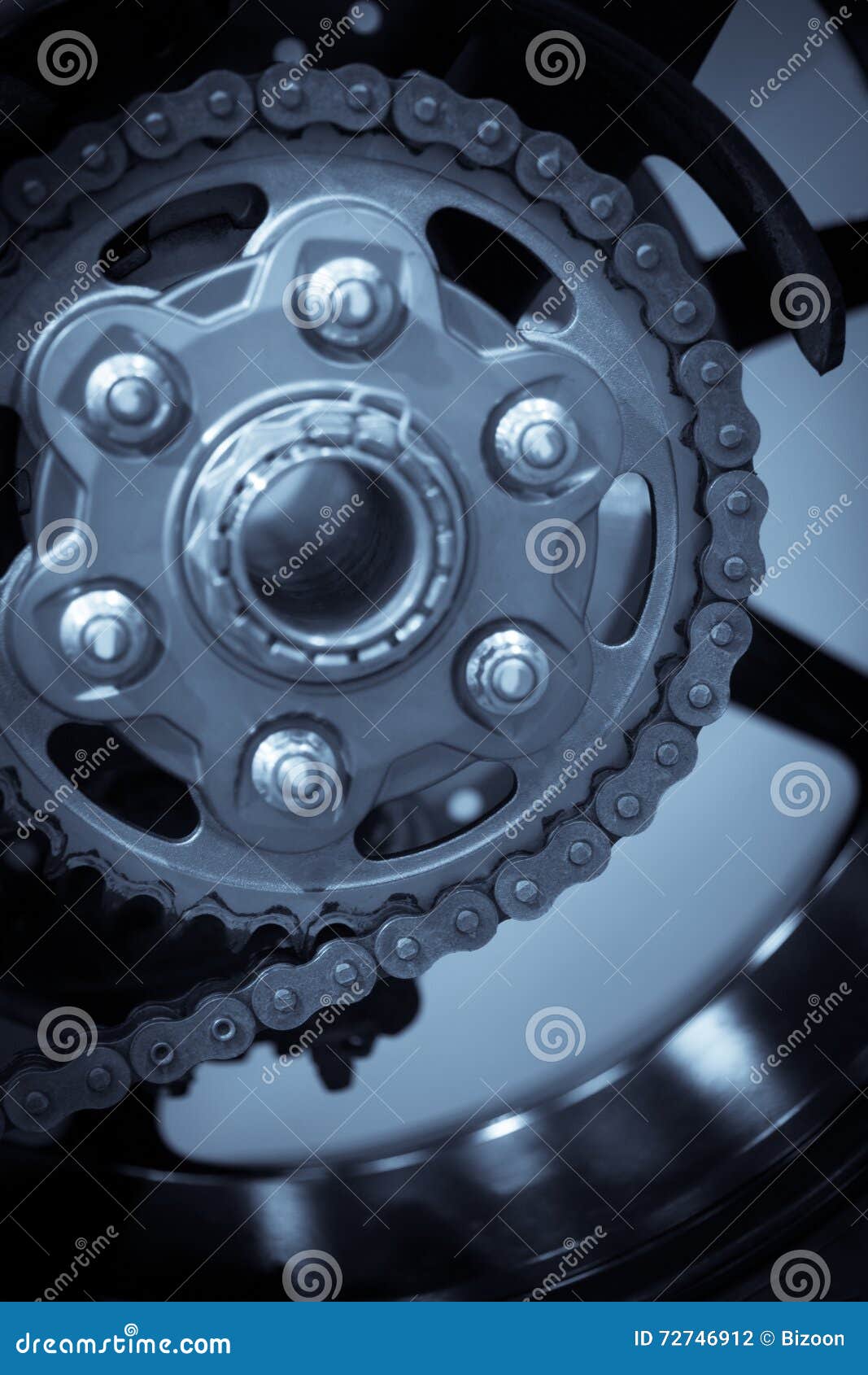 Motorcycle Chain and Sprocket Stock Photo - Image of teeth, drive: 72746912