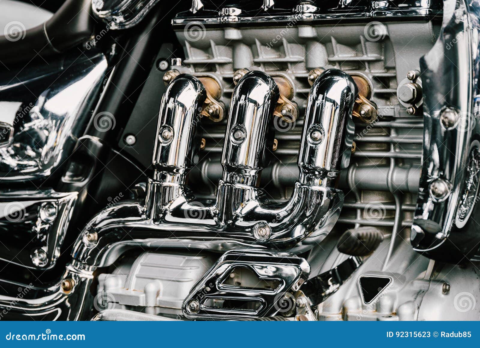 Motorcycle Chrome Engine Block Stock Image - Image of motor, parts ...