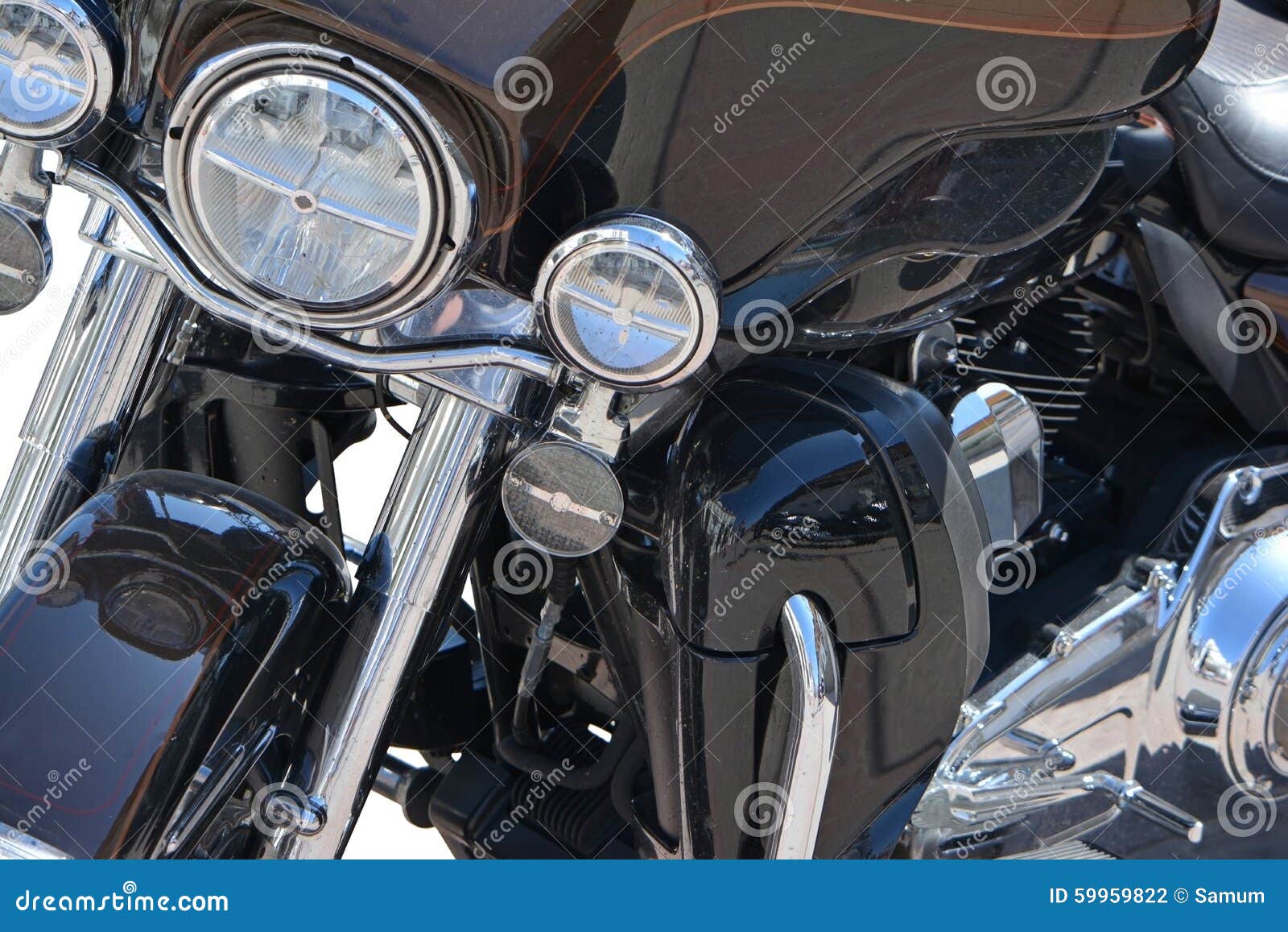 Motorcycle Chrome Metal Grille Stock Photo - Image of harley, motorbike ...