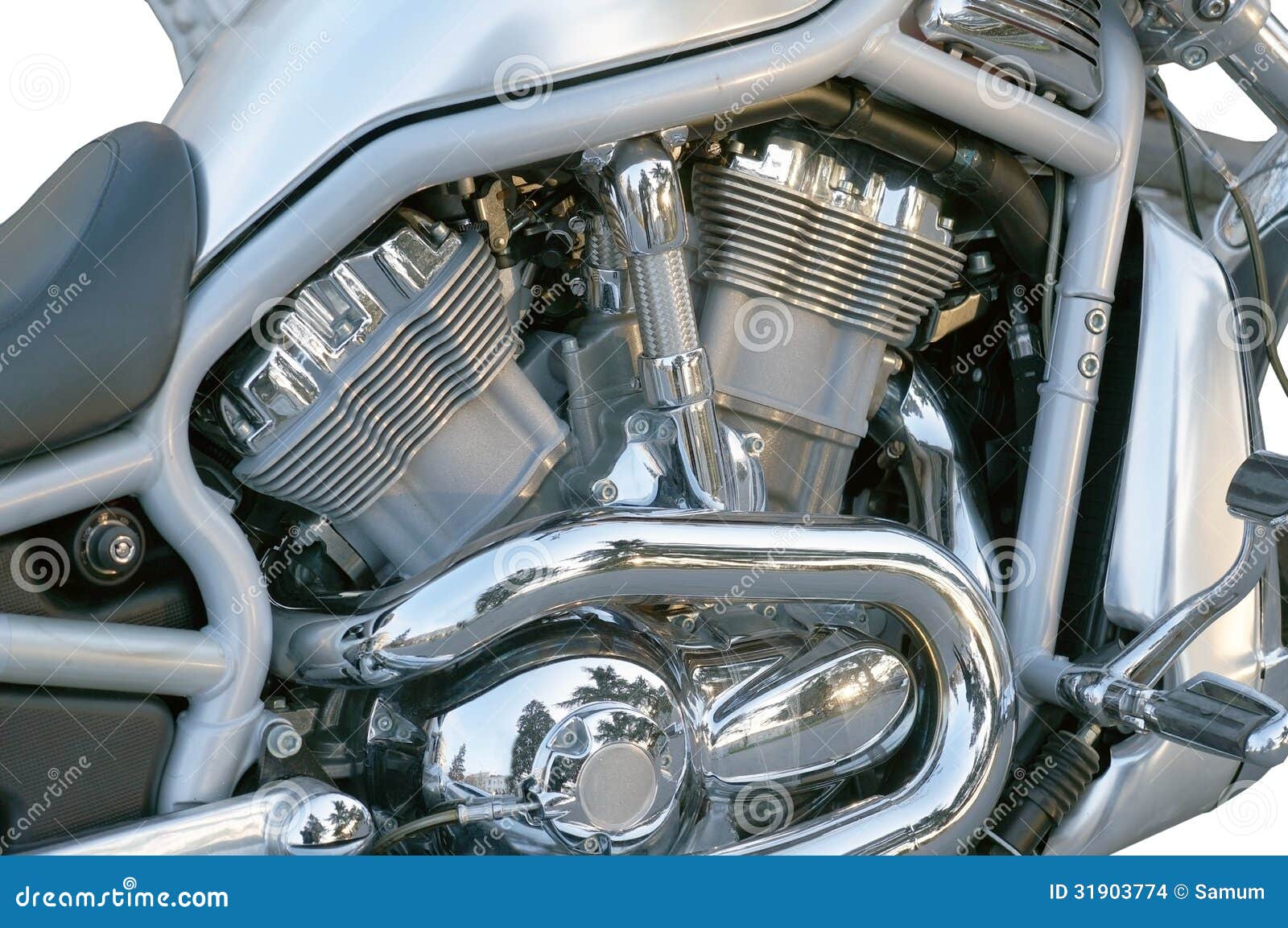 Motorcycle Chrome Metal Grille Stock Photo - Image of motor, engine ...
