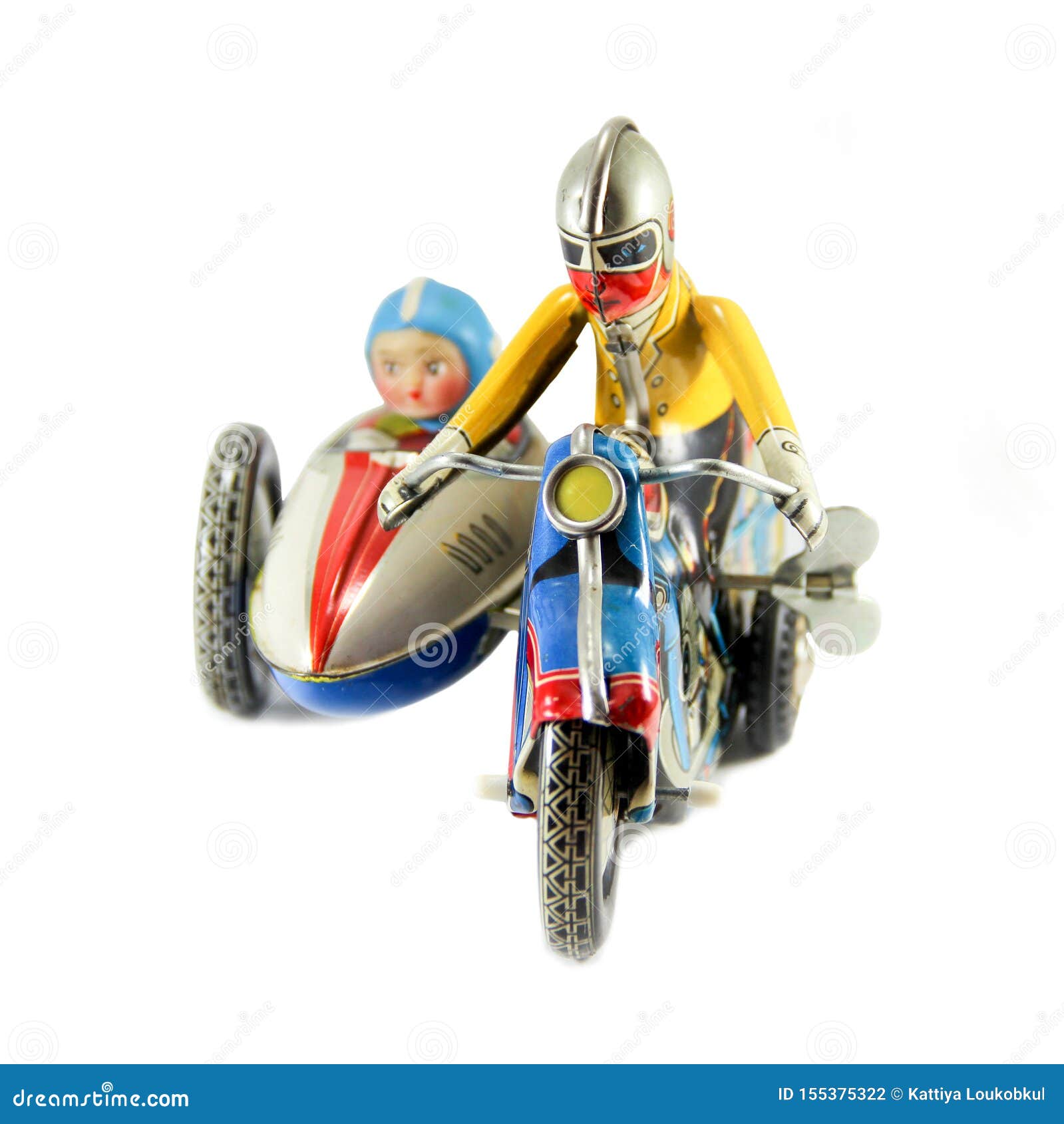 Motorcycle Clockwork Tin Toy Stock Photo - Image of model, moto: 155375322