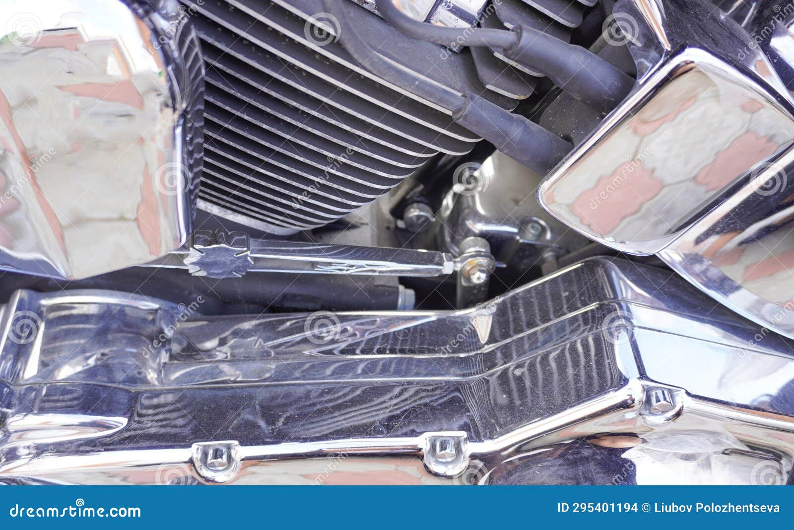 Motorcycle Close-up from Different Sides, Separate Parts of the ...