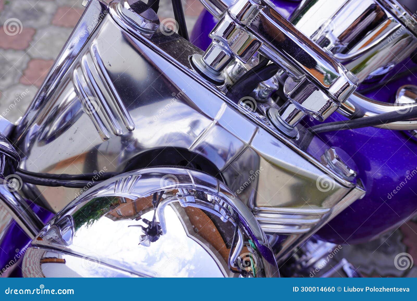 Motorcycle Close-up from Different Sides, Separate Parts of the ...