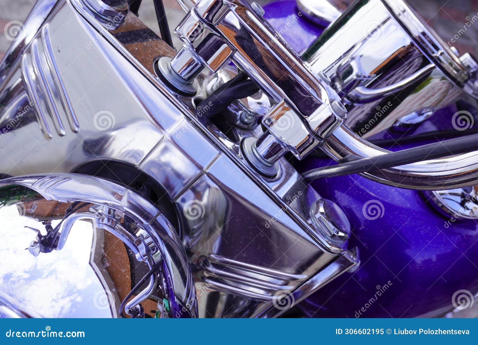 Motorcycle Close-up from Different Sides, Separate Parts of the ...
