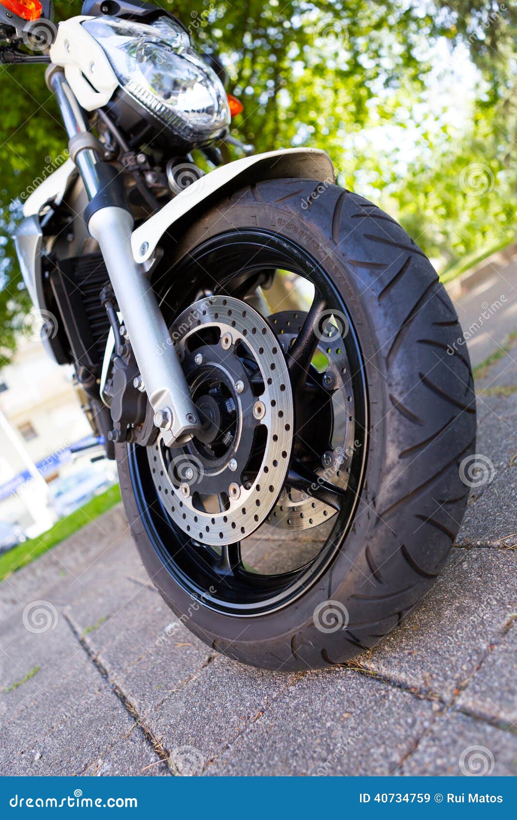 Motorcycle stock image. Image of tire, detail, outdoor - 40734759