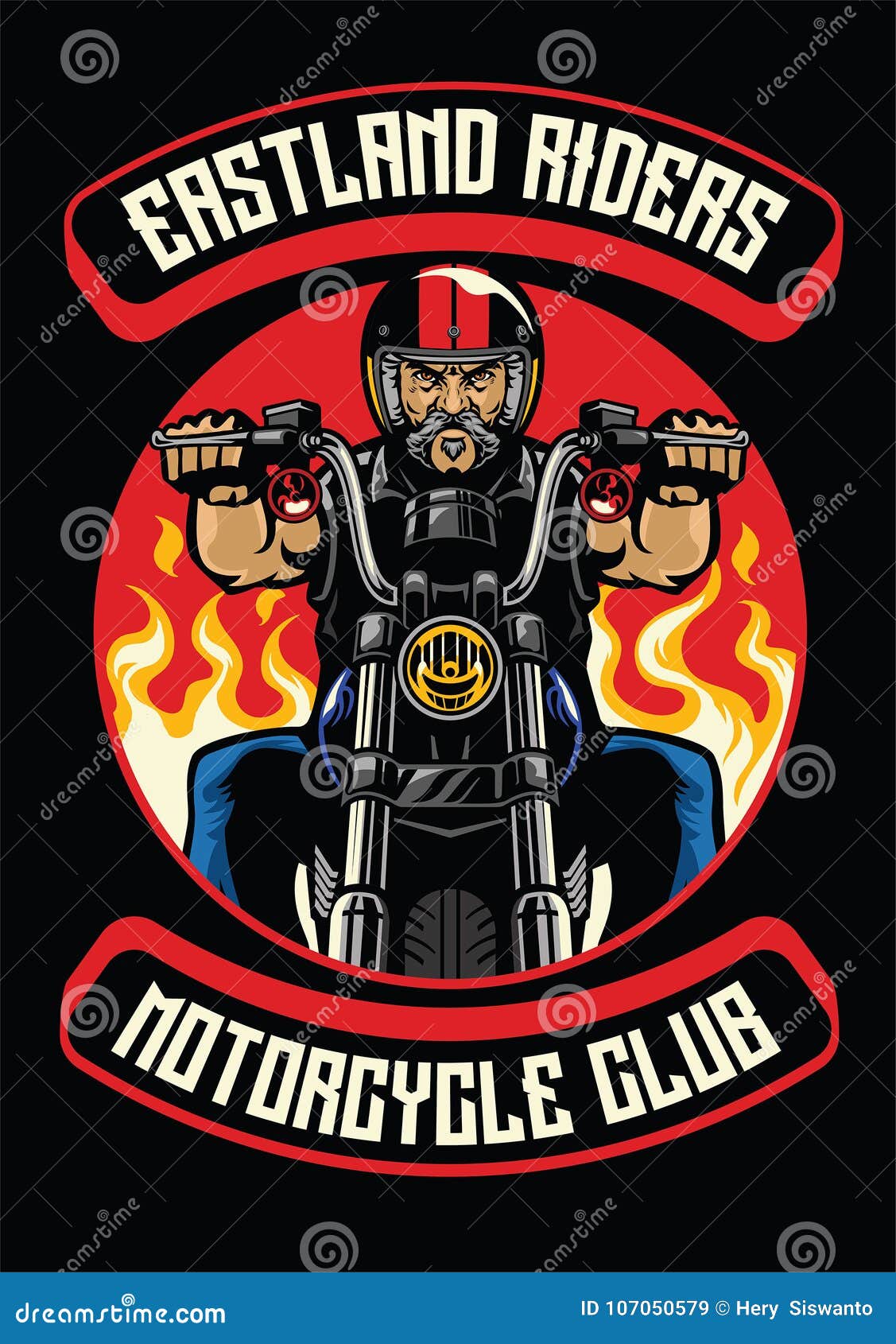 Motorcycle Club Logo, Sticker, Emblem, Symbol Vector Illustration ...