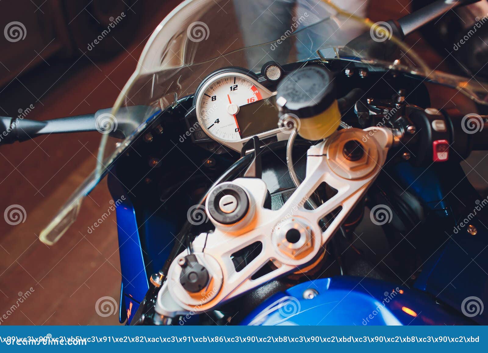 Motorcycle Control Panel with Speedometer Dashboard in Motorcycle ...