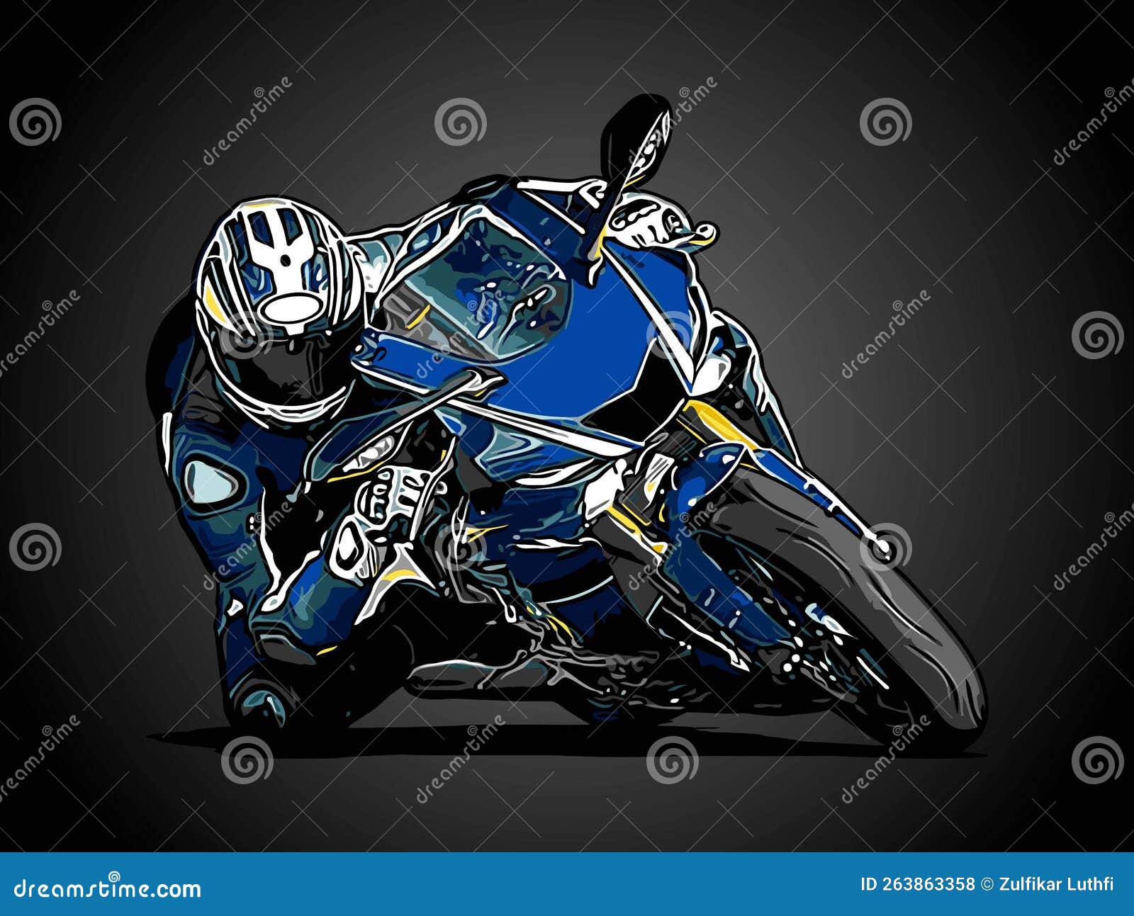 Red Motorsport Cornering Lean, Racing Motorbike Lean Angle In Riding ...