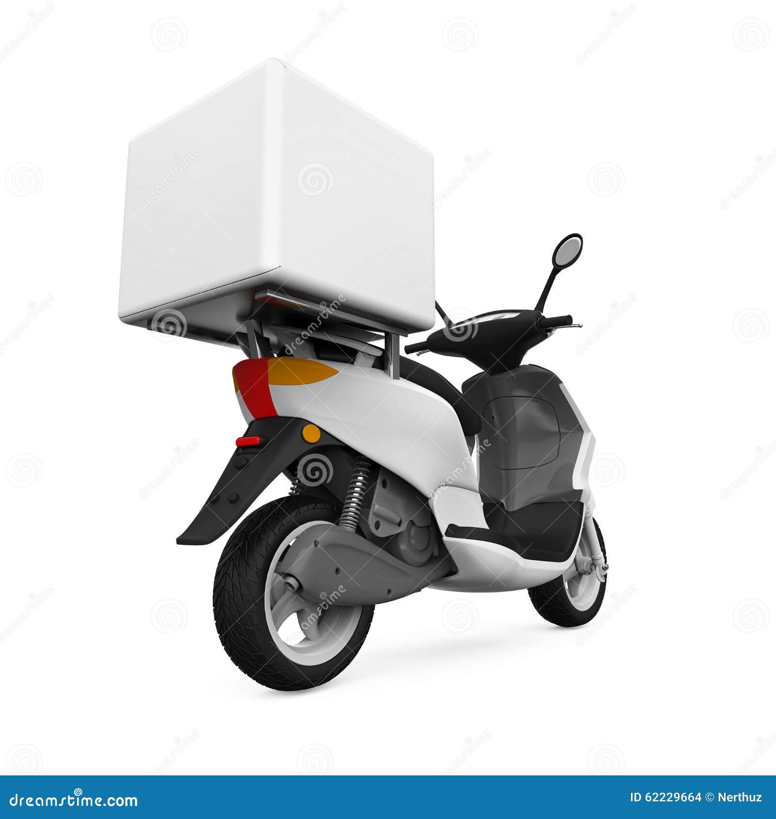 Motorcycle Delivery Service, Man Courier Riding Scooter With Box Parcel ... Motorcycle Delivery Service, Man Courier Riding Scooter With Box Parcel ...