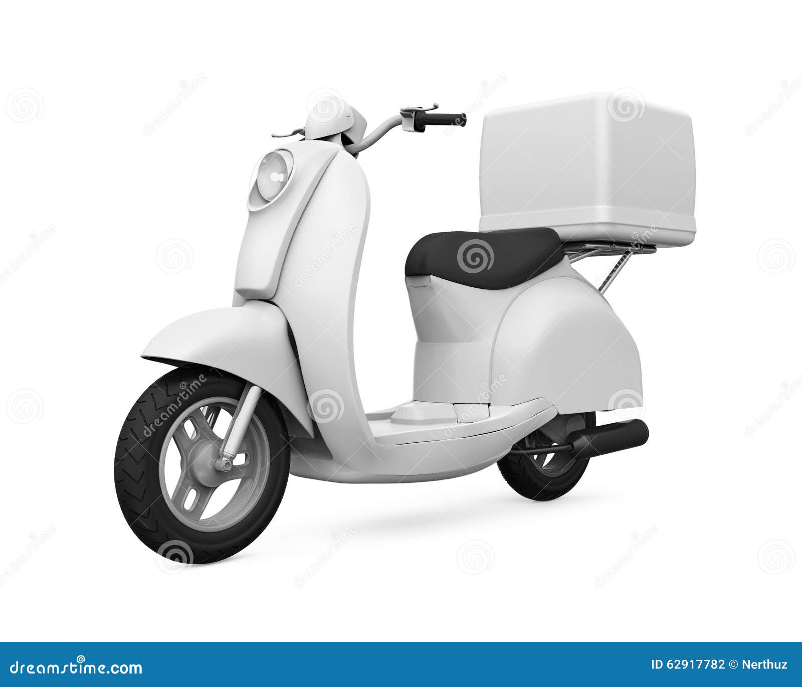 Motorcycle Delivery Box stock illustration. Illustration of transport ...