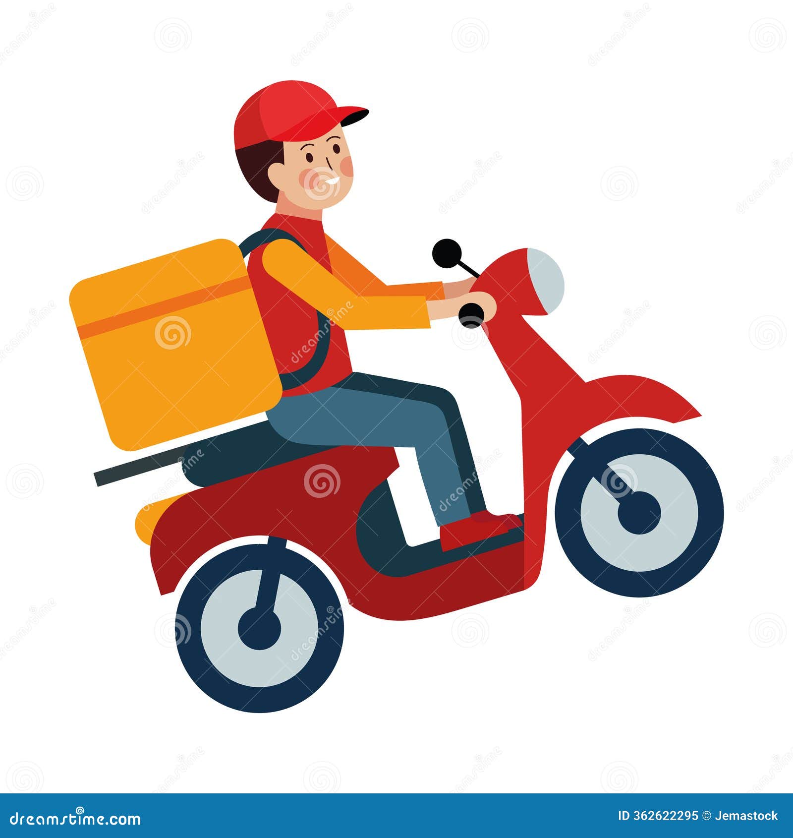 Motorcycle Delivery Express Icon Stock Illustration - Illustration of ...
