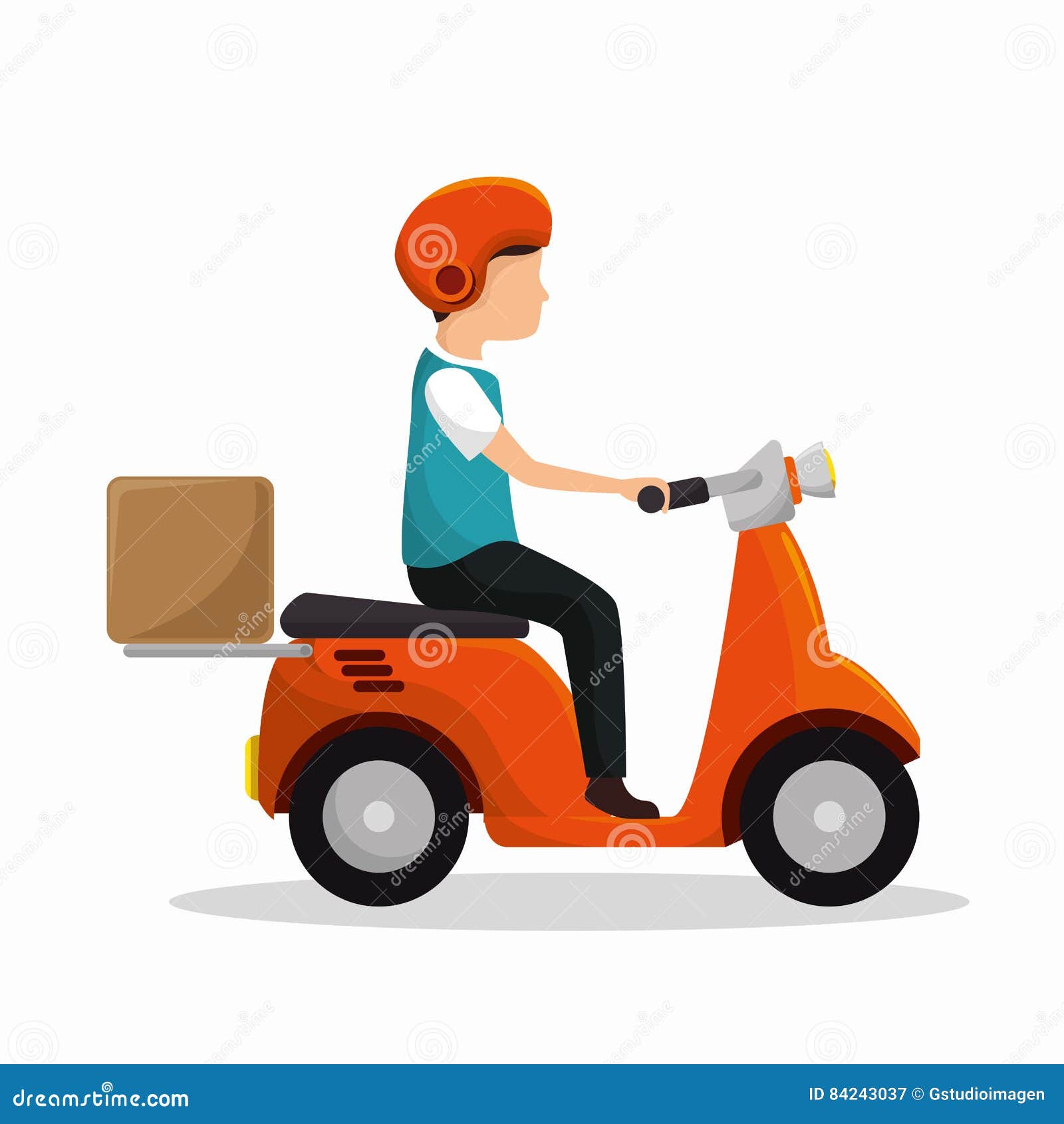 Motorcycle Delivery Service Icon Stock Illustration - Illustration of ...