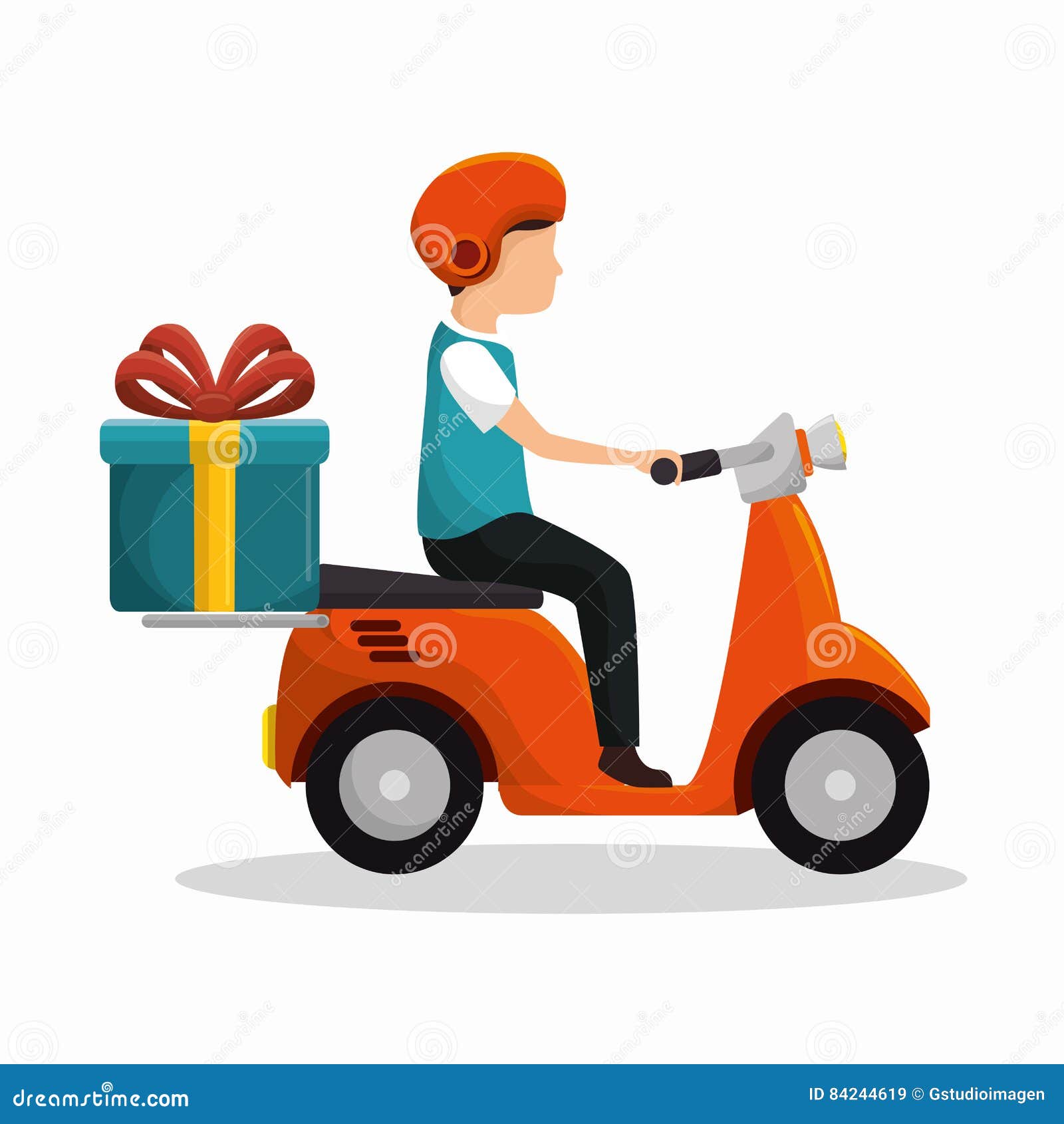 Motorcycle Delivery Service Icon Stock Illustration - Illustration of ...