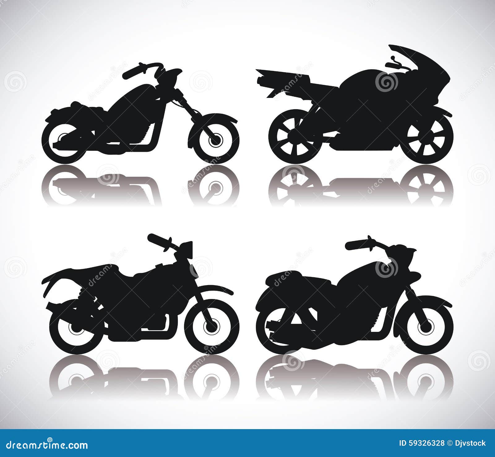 Motorcycle design. stock vector. Illustration of icons - 59326328