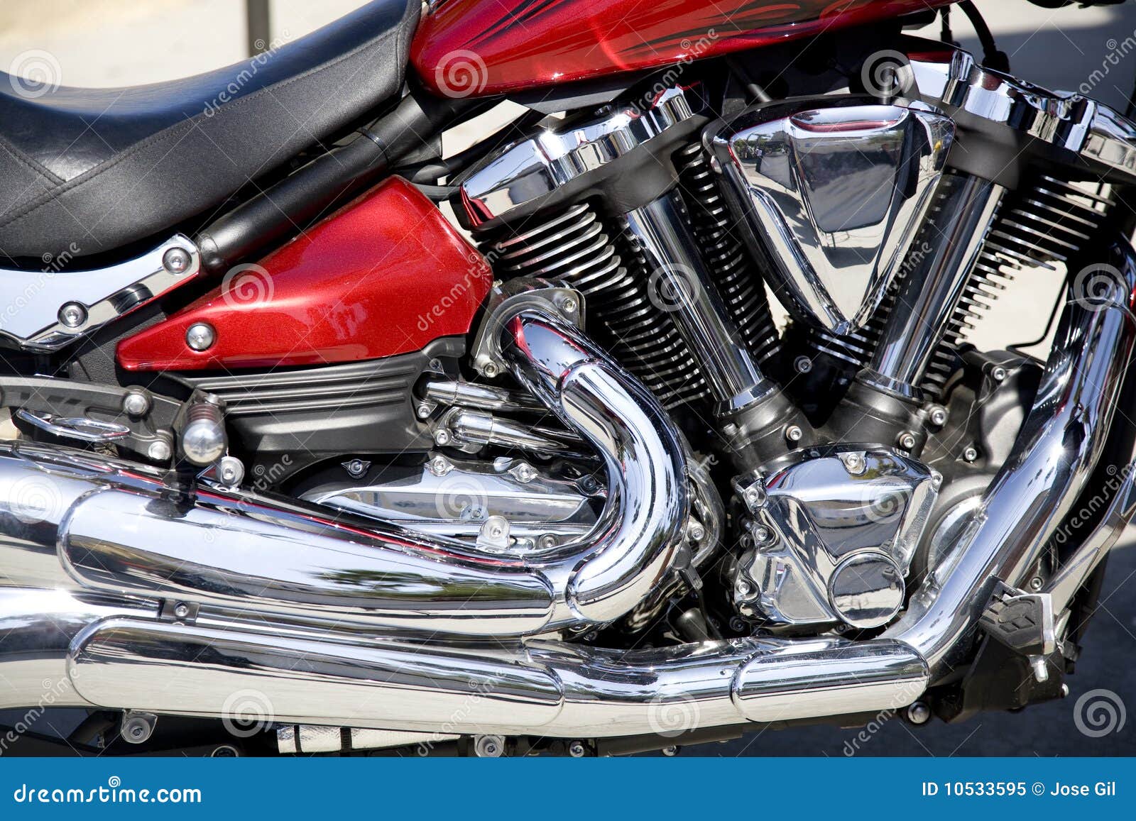 Motorcycle Detail stock image. Image of bike, chopper - 10533595