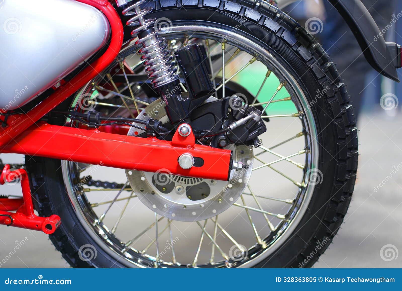 Motorcycle Disk Brake with ABS System Stock Image - Image of motor ...