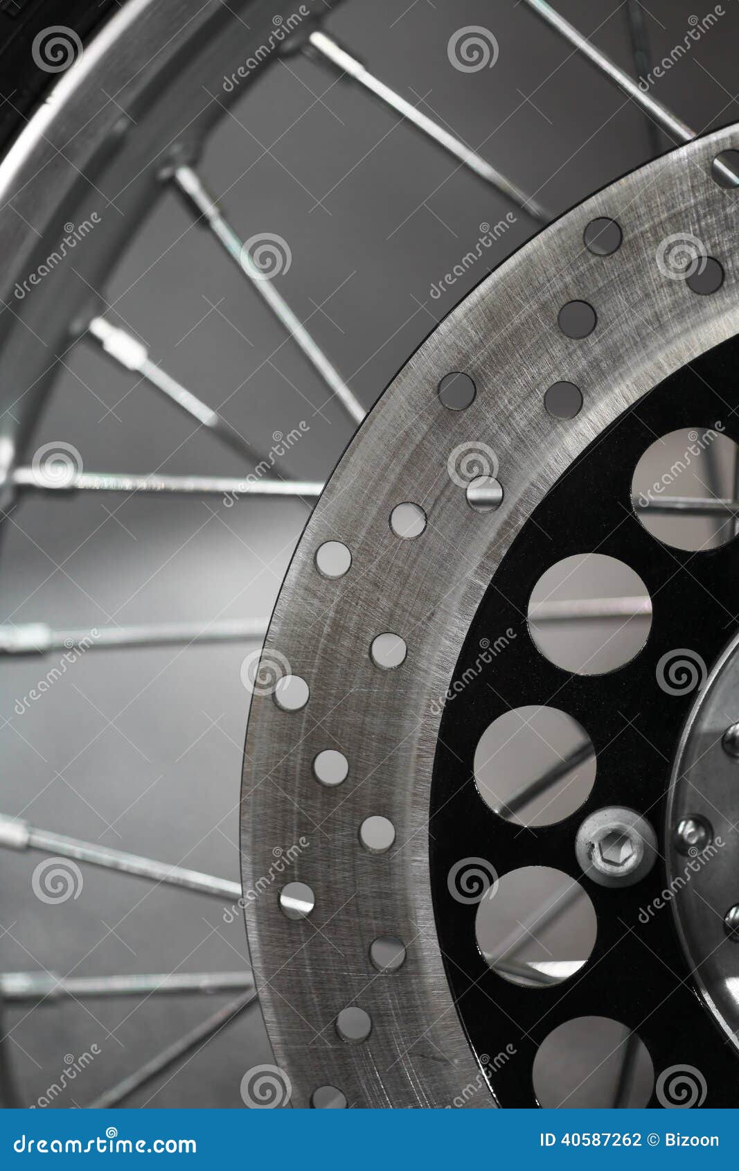 Motorcycle disk brake stock photo. Image of iron, racing - 40587262