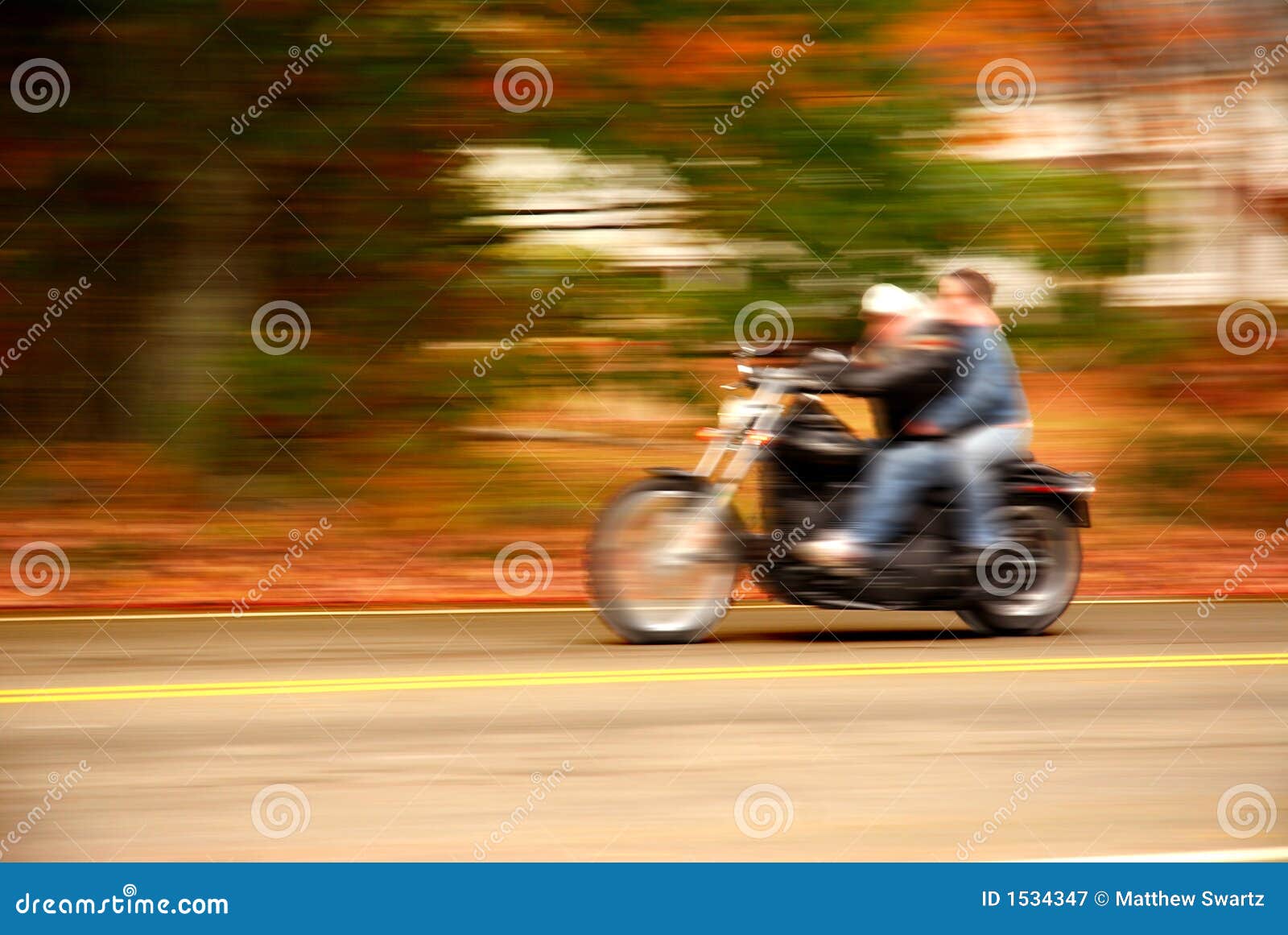 Motorcycle drive-by stock image. Image of moving, road - 1534347