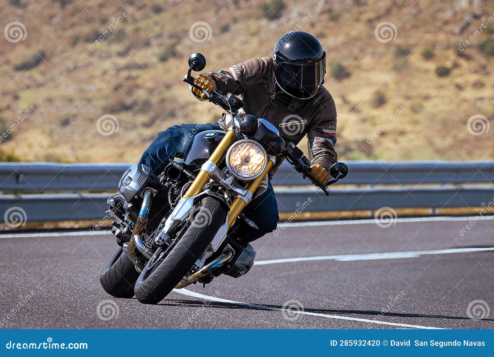 Motorcycle Driver Taking a Curve Editorial Image - Image of adult ...