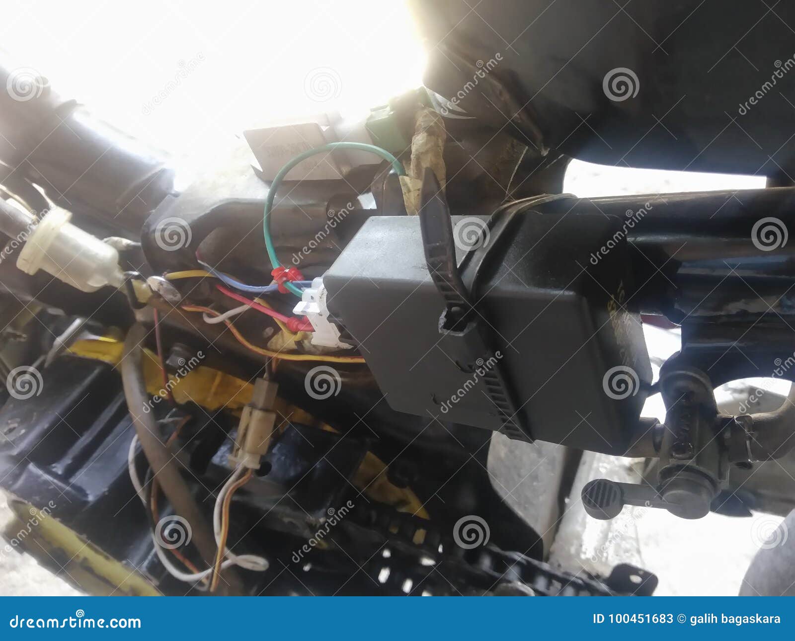 Motorcycle electrical editorial stock photo. Image of motorcycle ...