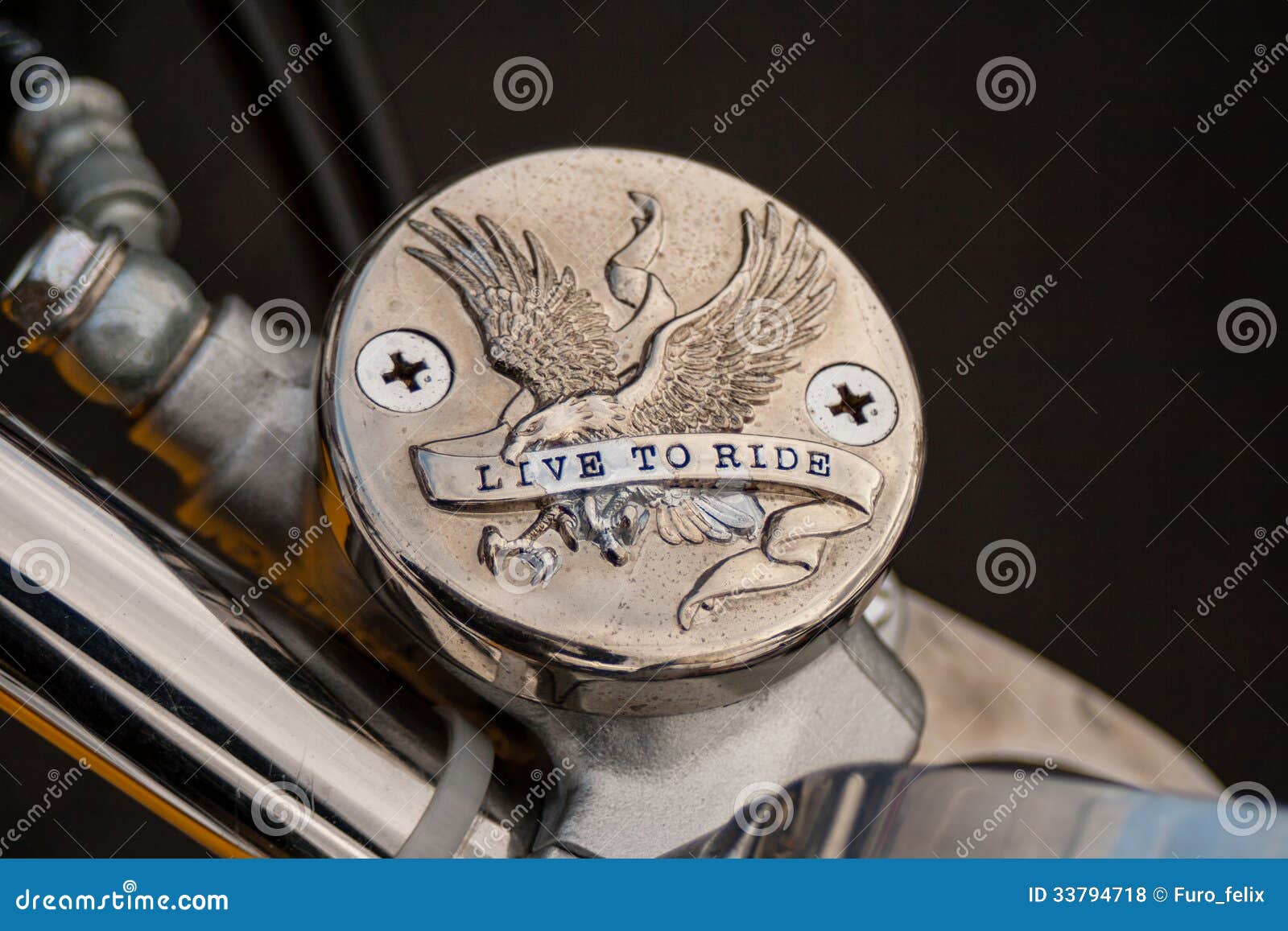 Motorcycle Emblem stock photo. Image of motorcycle, gauge - 33794718