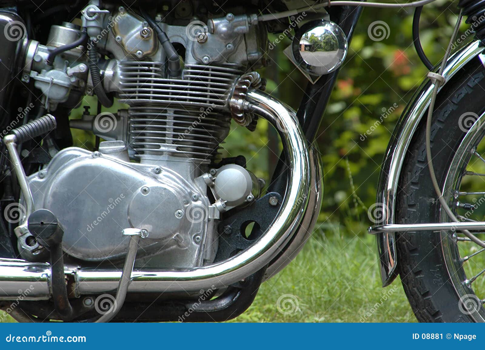Motorcycle Engine stock image. Image of motors, antique, honda - 8881