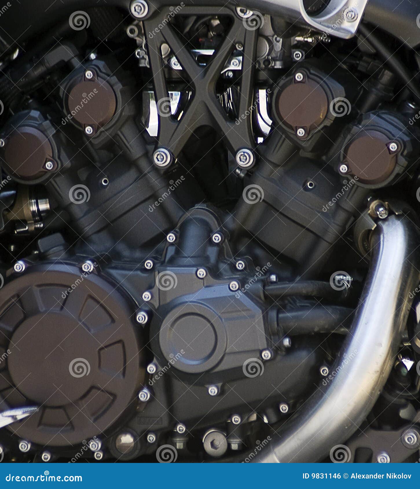 Old Motorcycle Engine And Engine Oil Stains. Motorcycle Engine Repair ...