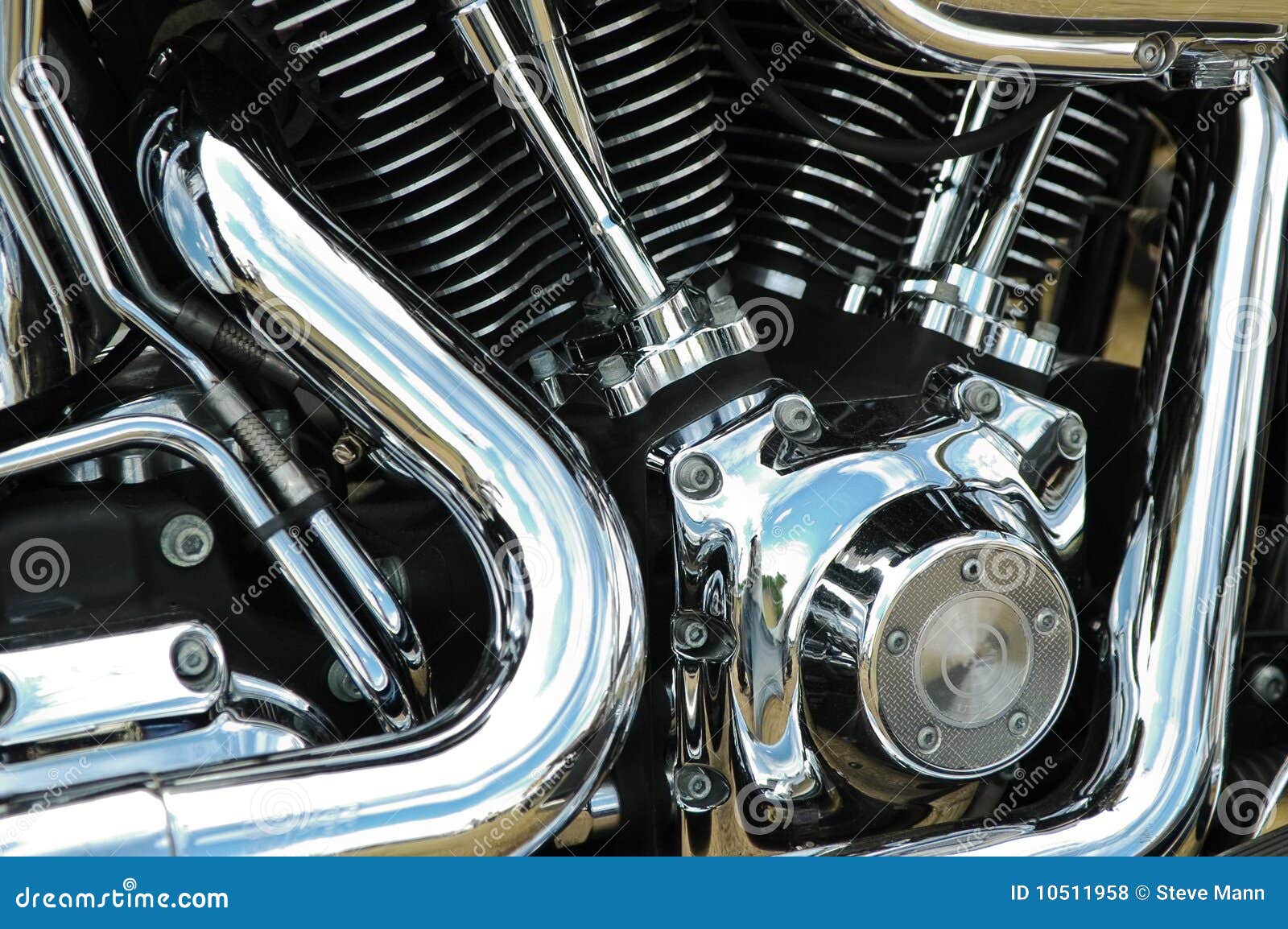 Motorcycle engine stock photo. Image of motorcycles, reflection - 10511958