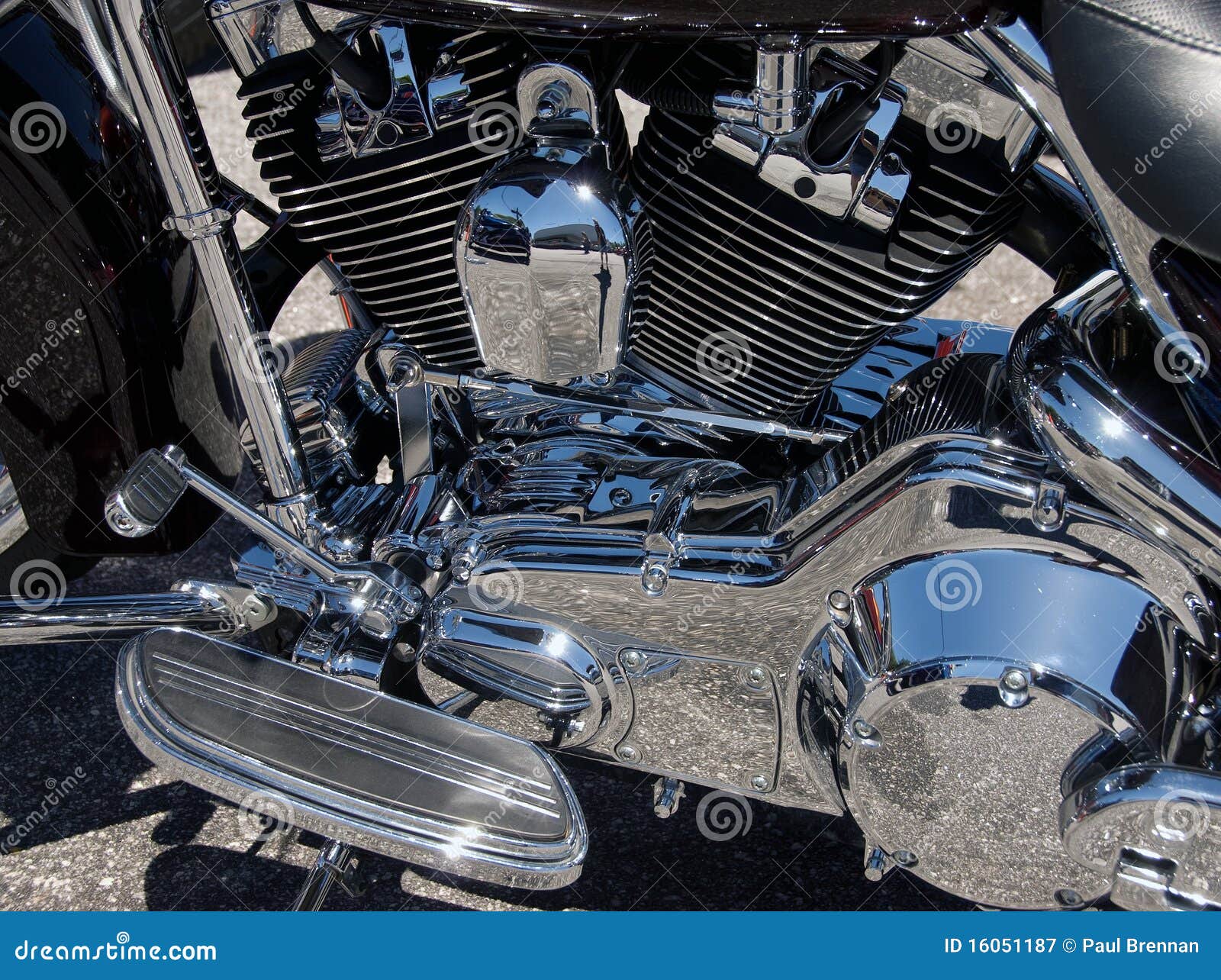 Motorcycle engine stock image. Image of polished, mechanical - 16051187