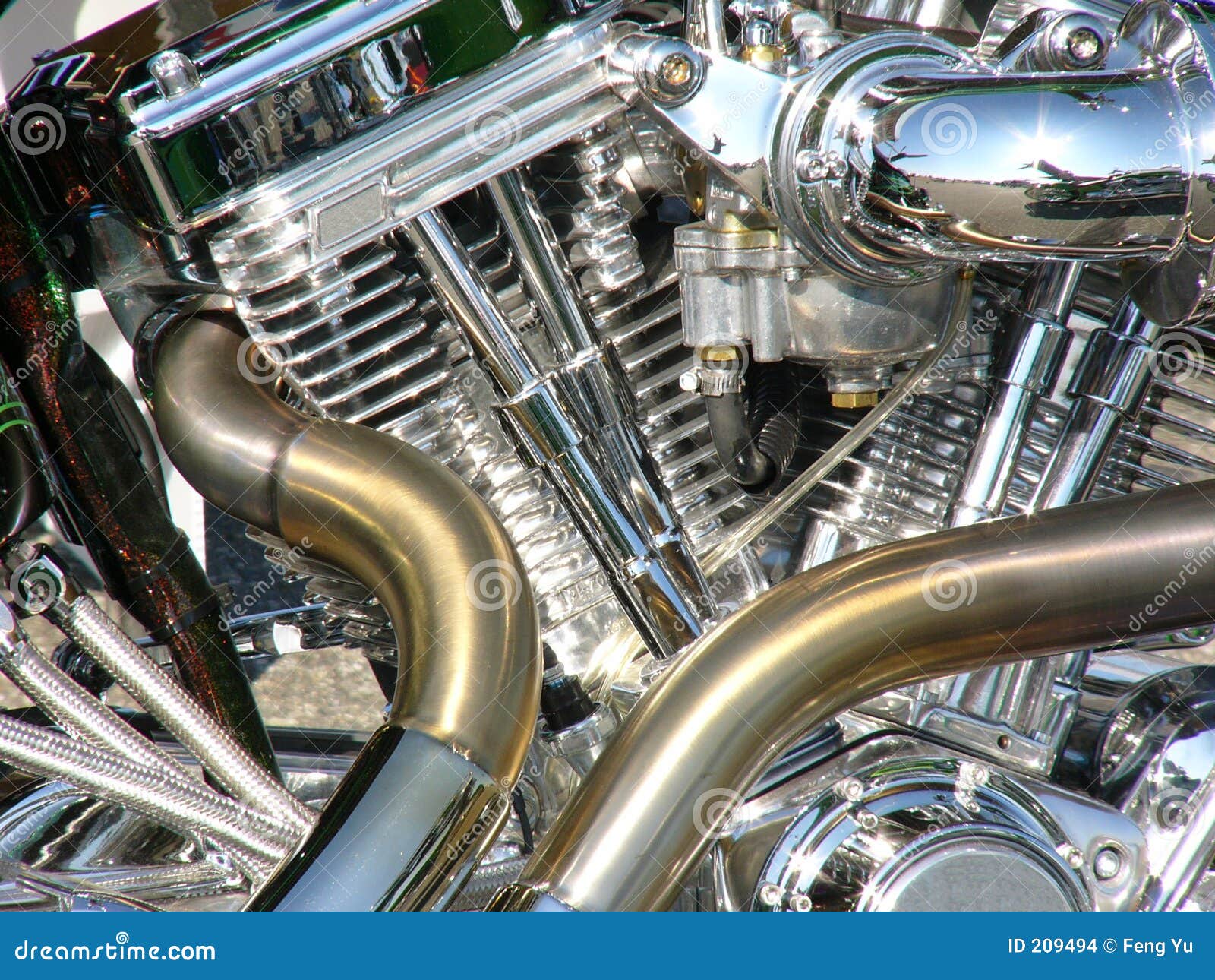 Motorcycle engine stock photo. Image of iron, dynamic, automobile - 209494