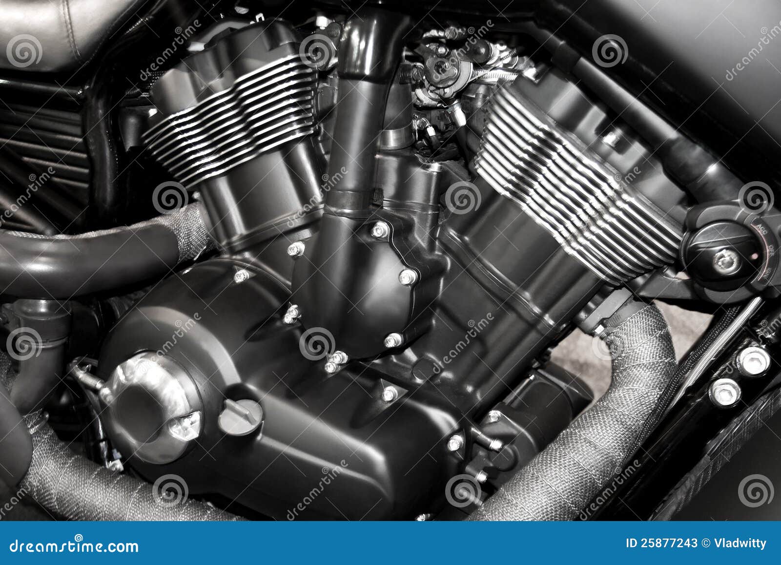Motorcycle engine stock image. Image of motor, flowed - 25877243