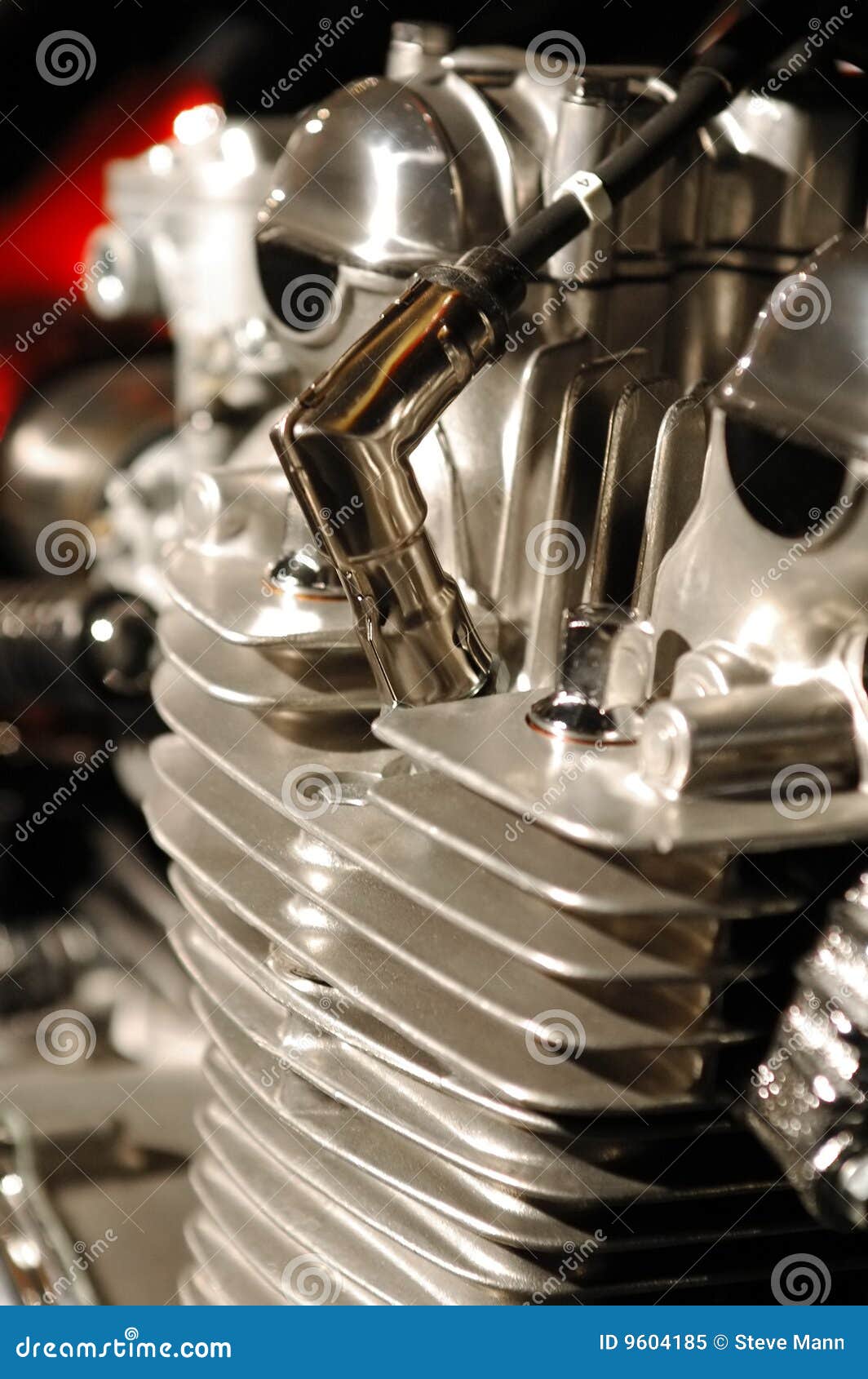 Motorcycle engine stock image. Image of mechanical, motorbike - 9604185