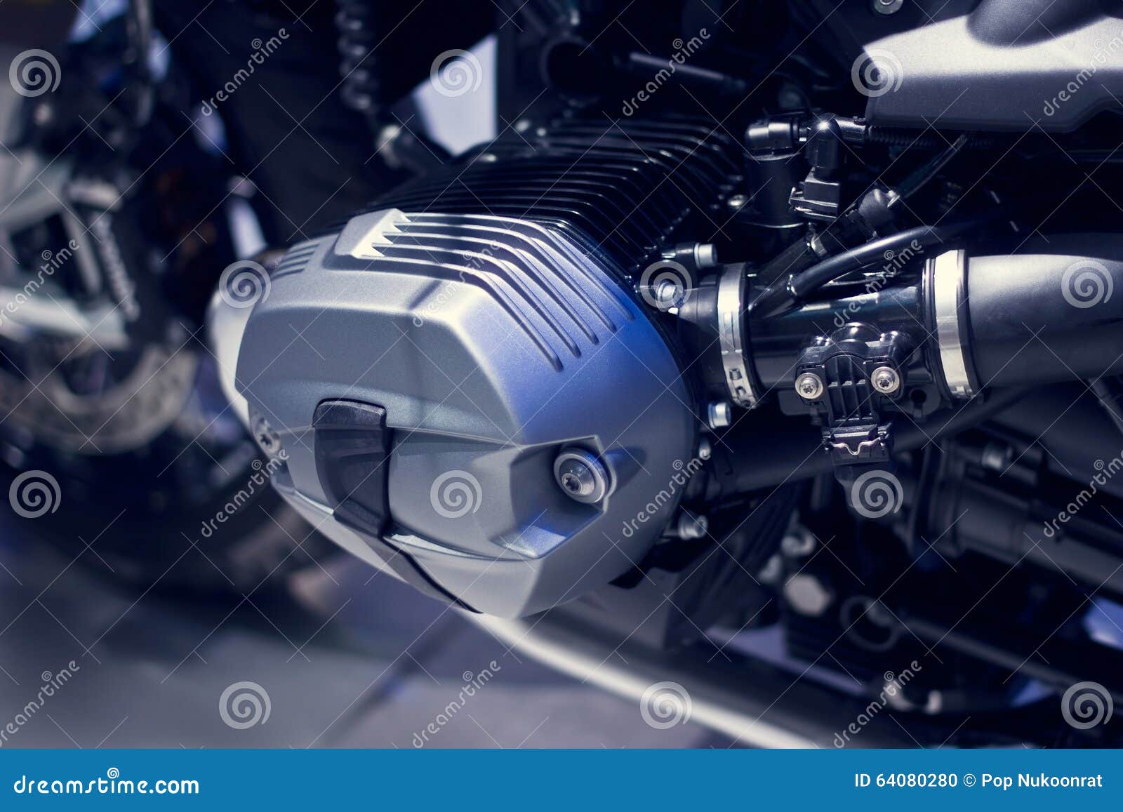 Motorcycle Engine Close-up on Dark Background Stock Photo - Image of ...