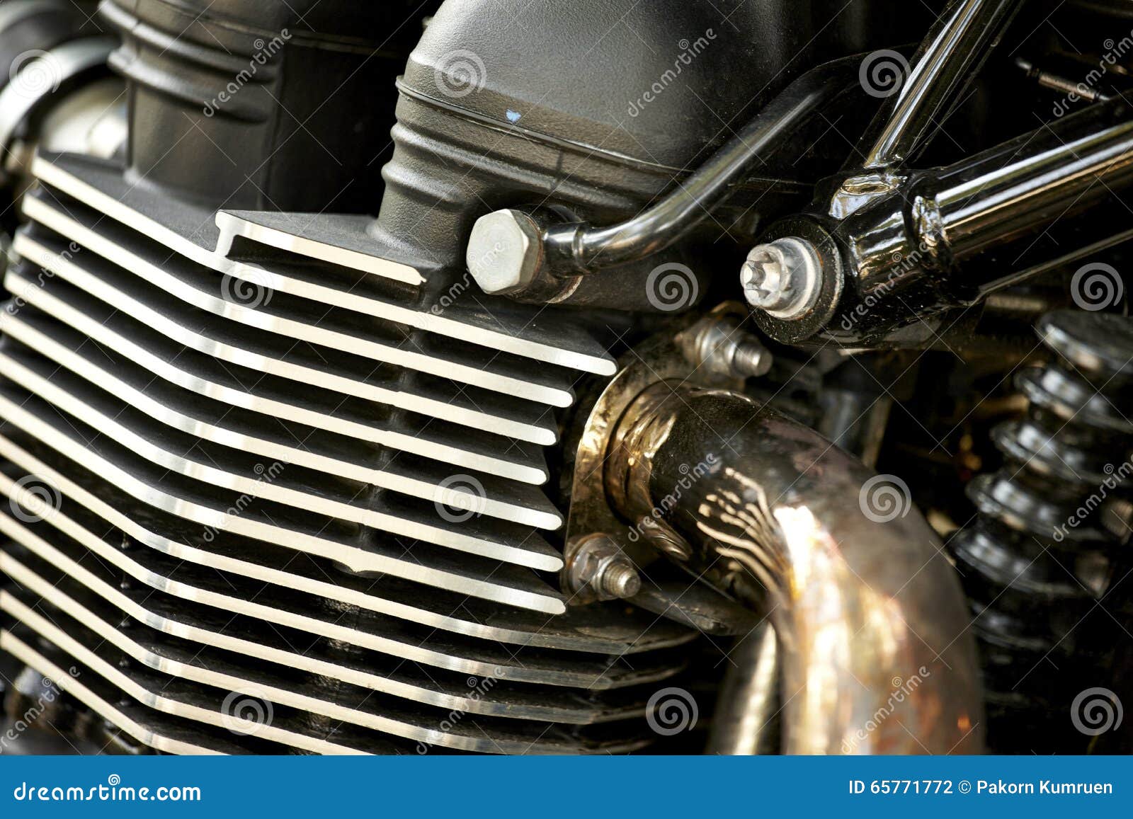 Motorcycle engine stock photo. Image of metallic, parts - 65771772