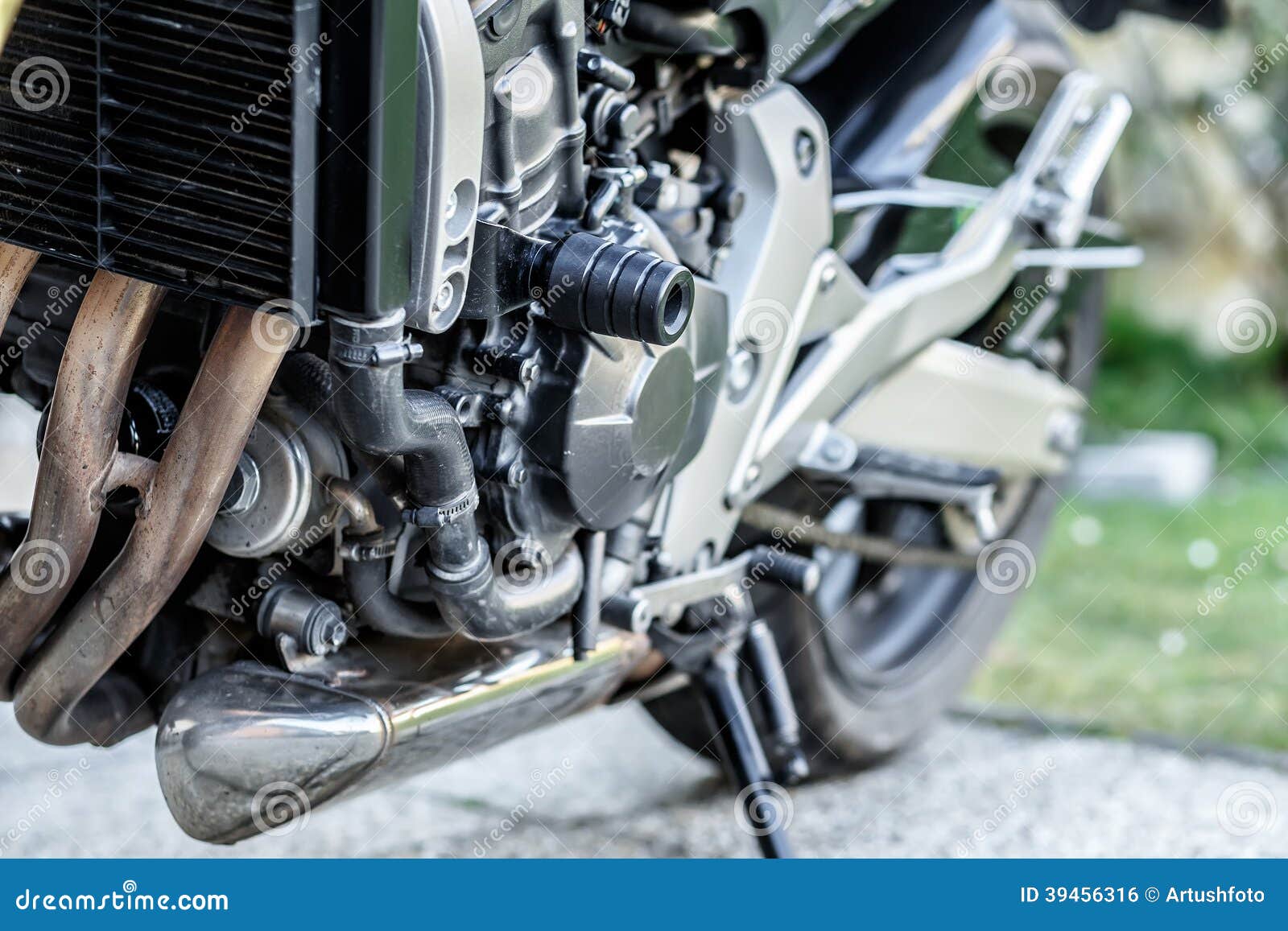 Motorcycle Engine Close-up Detail Background Stock Photo - Image of ...