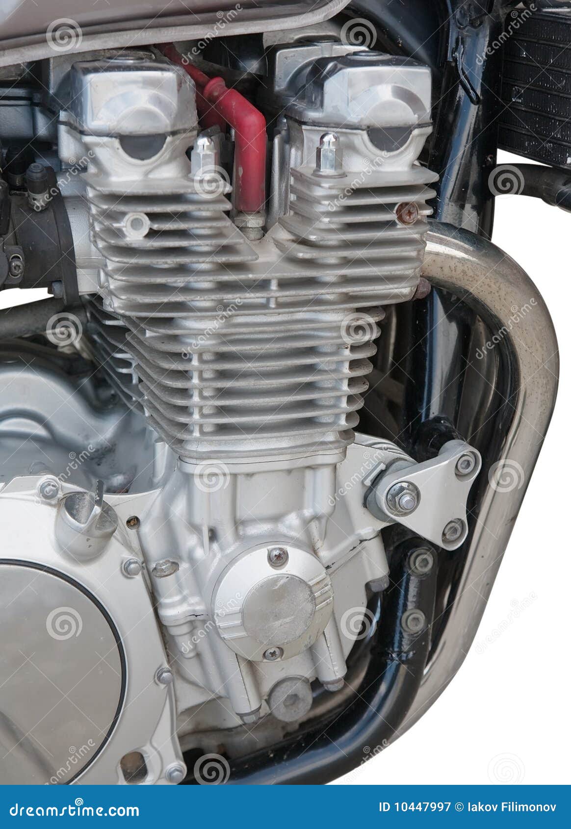 Motorcycle engine closeup stock image. Image of chrome - 10447997
