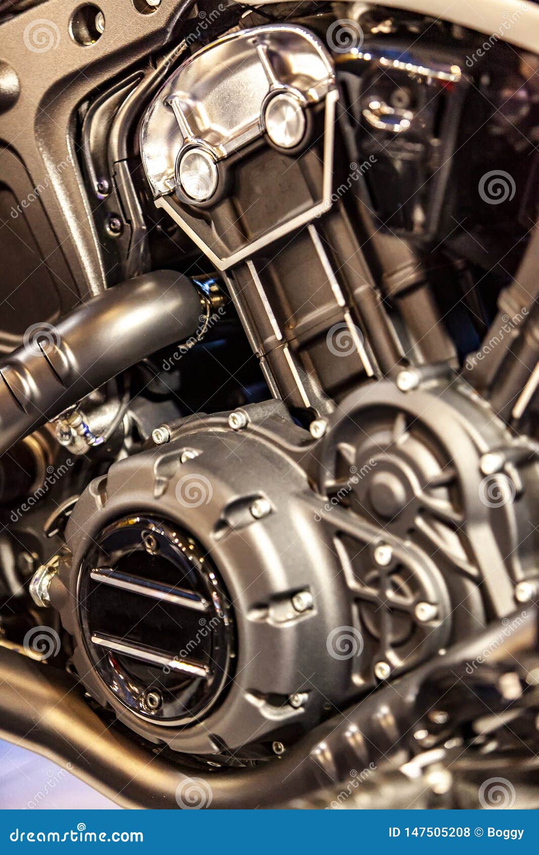 Motorcycle engine stock photo. Image of design, motor - 147505208
