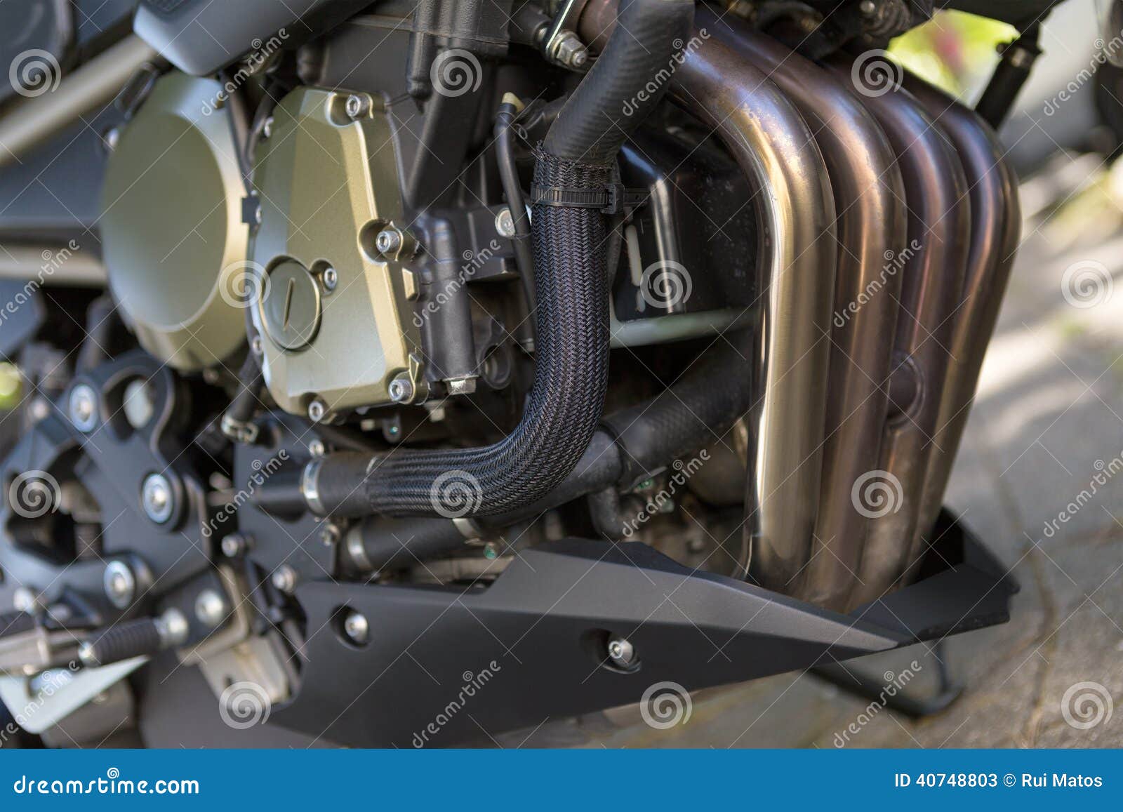 Motorcycle engine stock image. Image of mortorbike, golden - 40748803