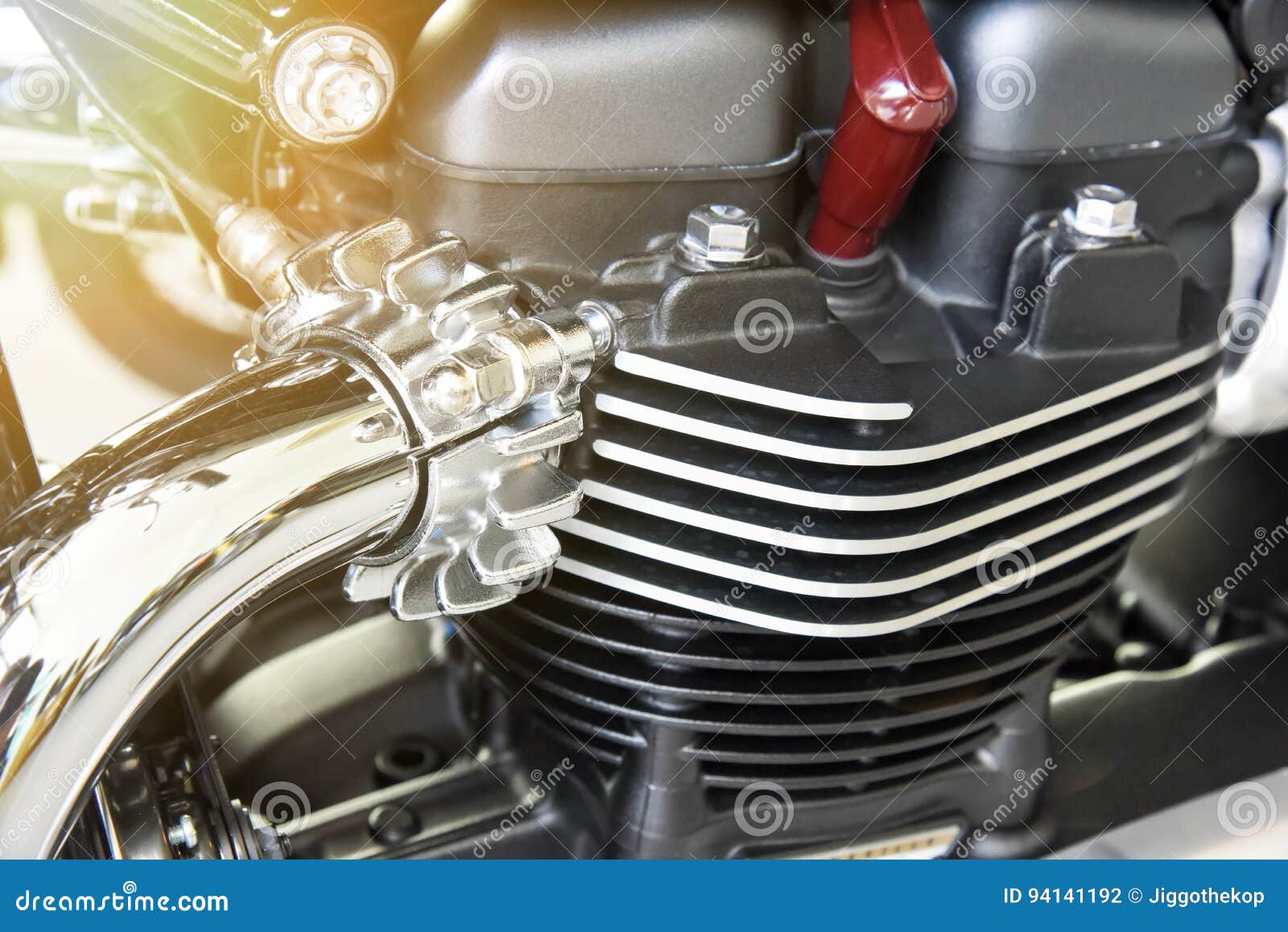 Motorcycle engine design stock photo. Image of detail - 94141192
