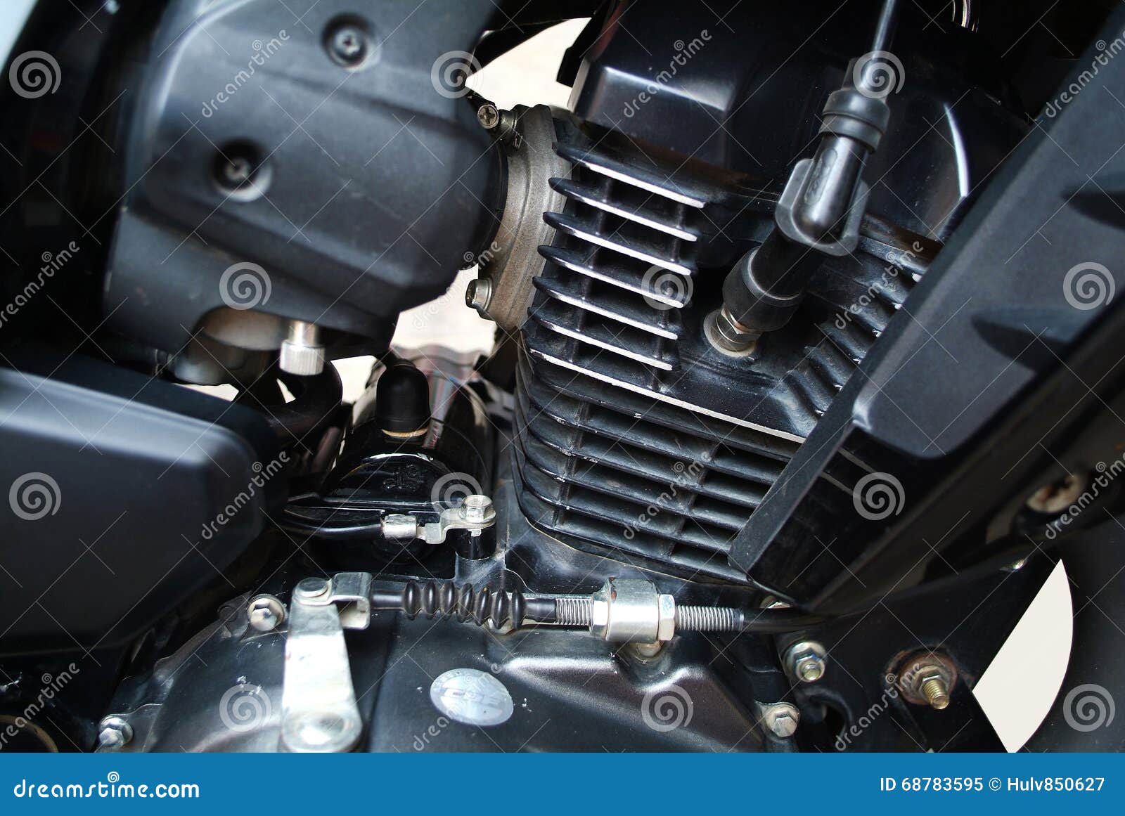 Motorcycle engine stock image. Image of garage, details - 68783595