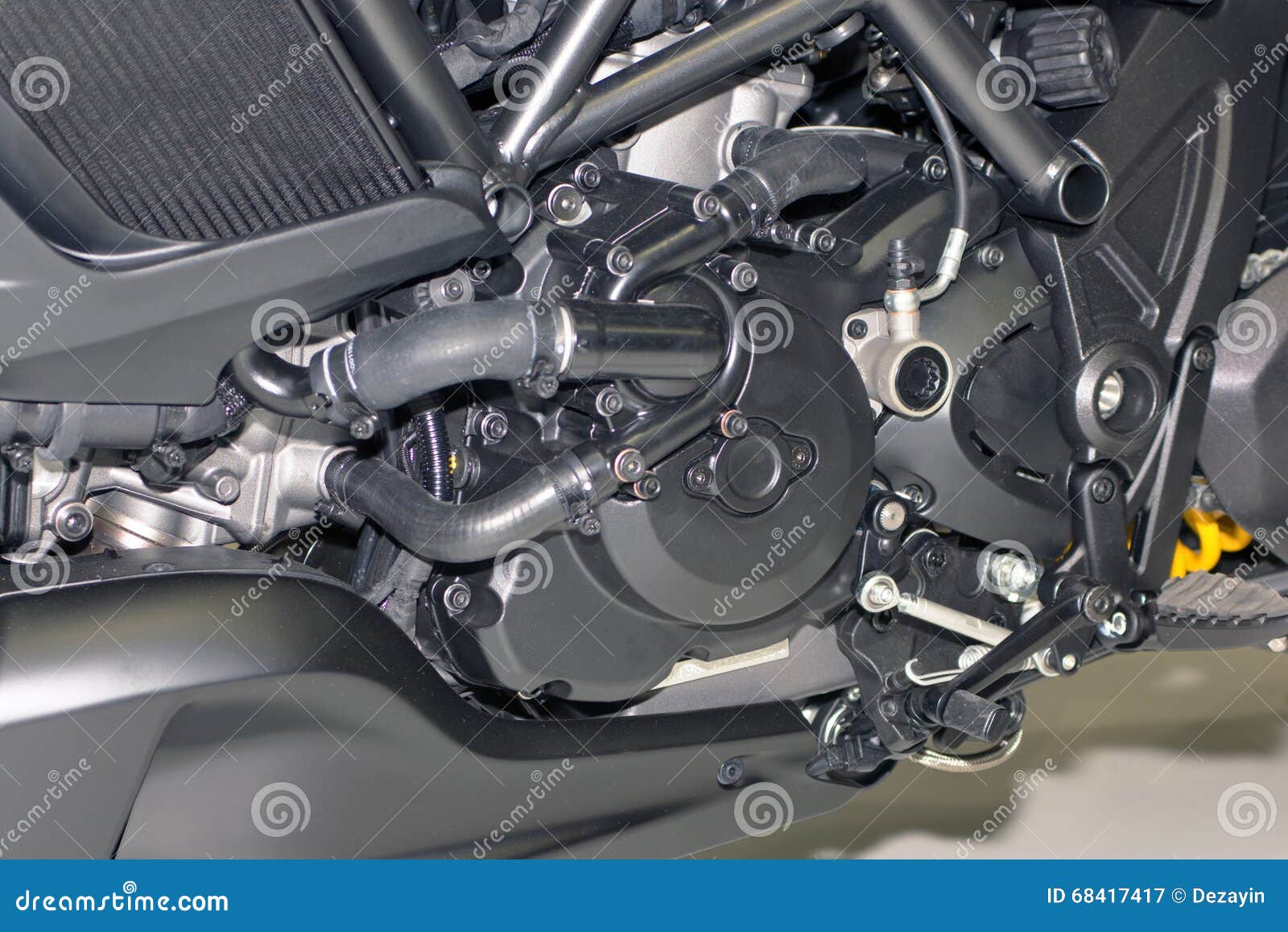 Motorcycle Engine, Detail of Motorcycle Engine Stock Image - Image of ...
