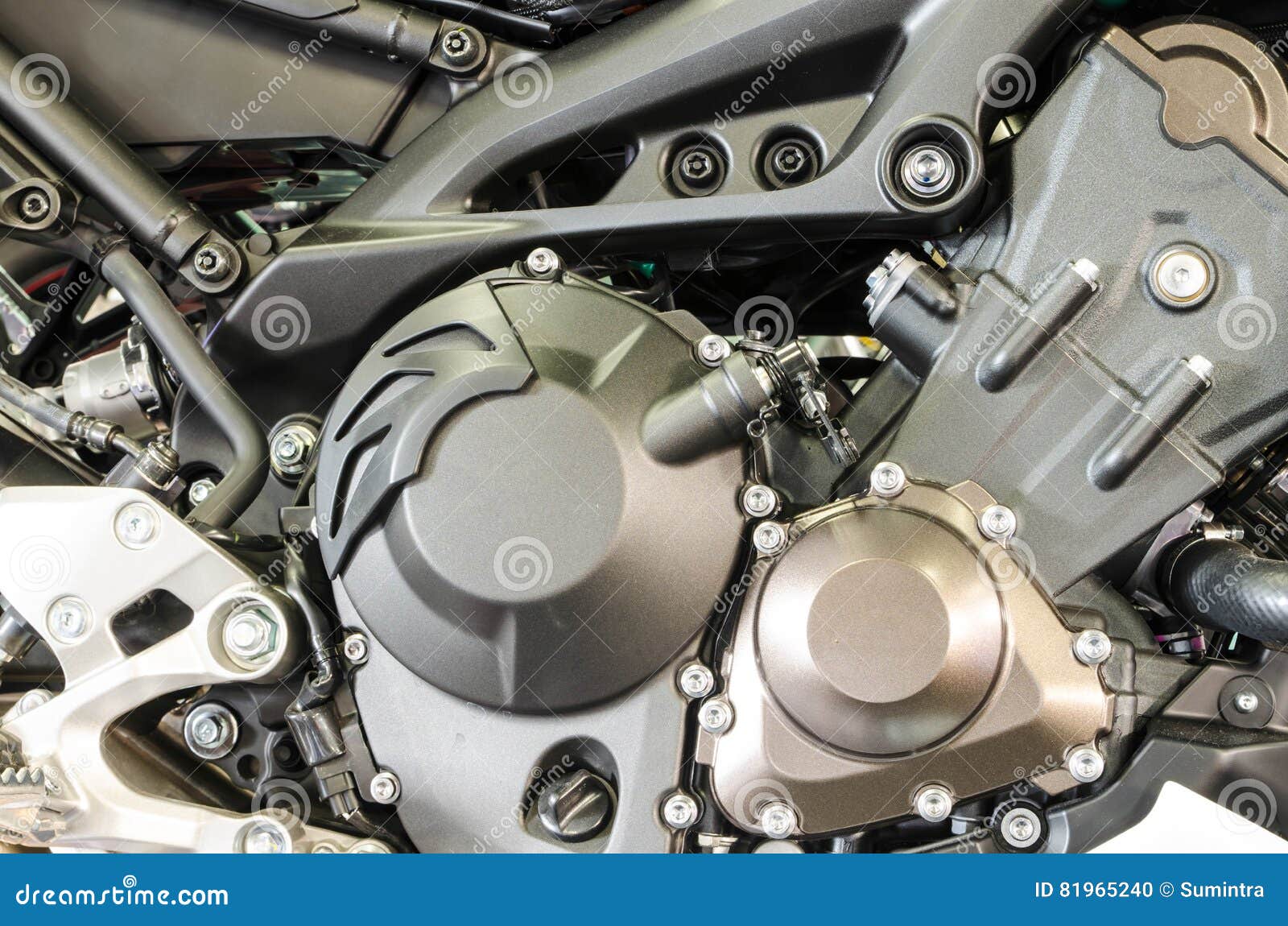 Motorcycle Engine Machine Close-up Detail Background Stock Photo ...
