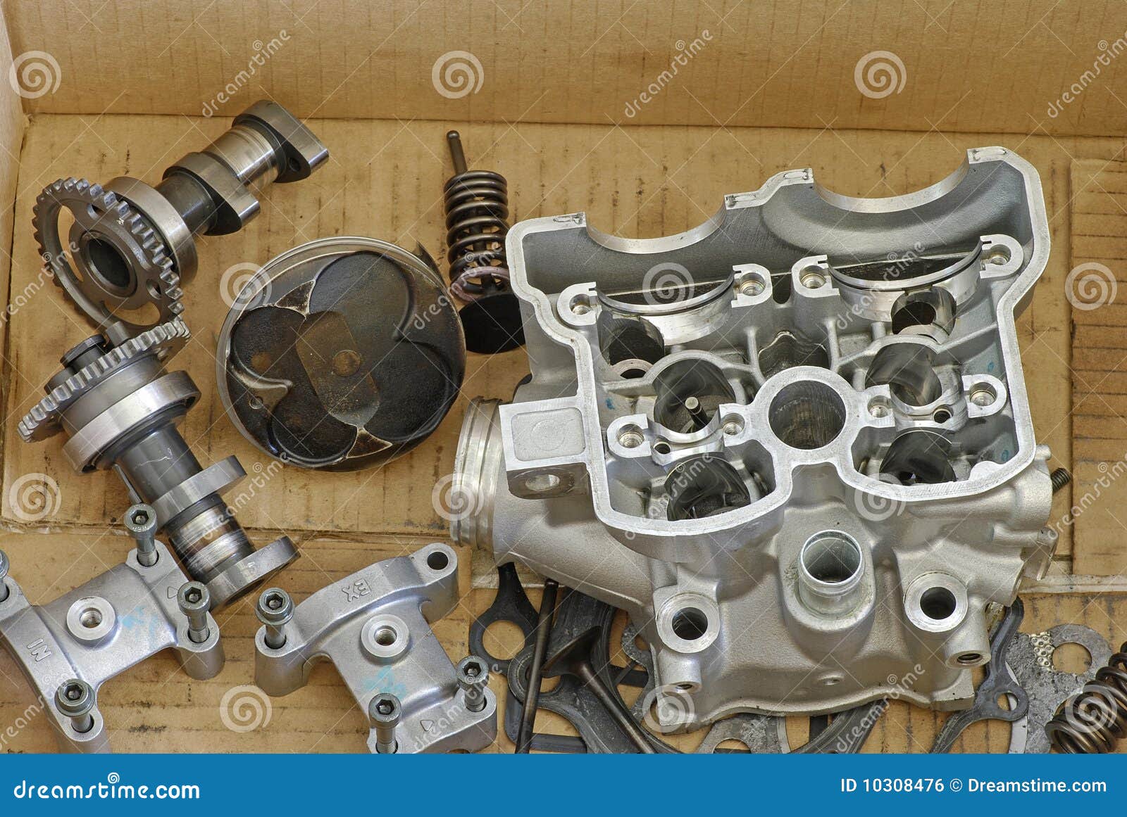 Motorcycle Engine Parts (bottom View) Royalty Free Stock Image - Image ...